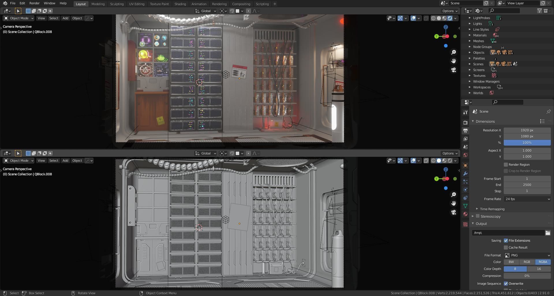 sci-fi shuttle server room textures eevee 3D model | CGTrader