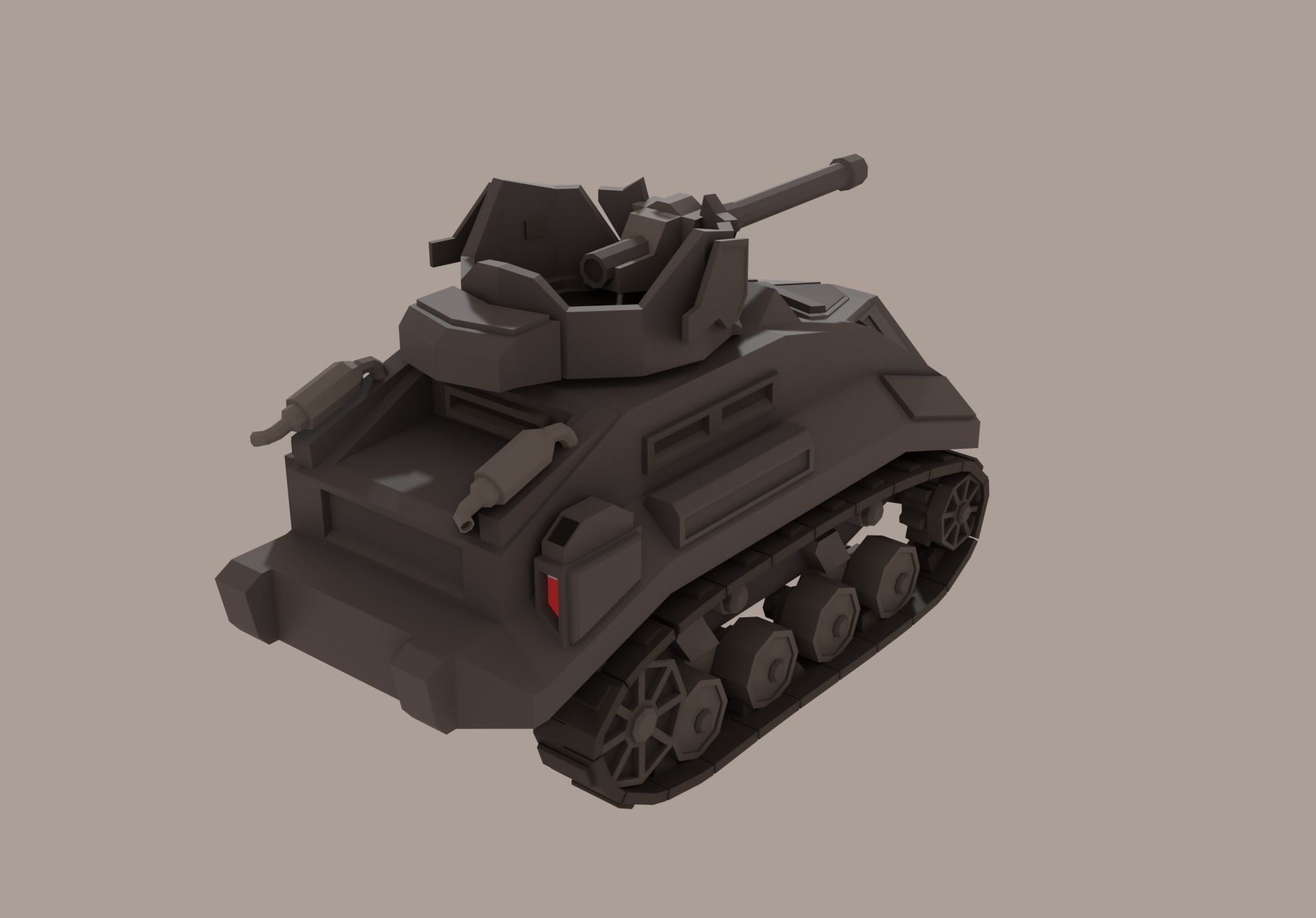 3D model Low-poly sci-fi heavy tank VR / AR / low-poly | CGTrader