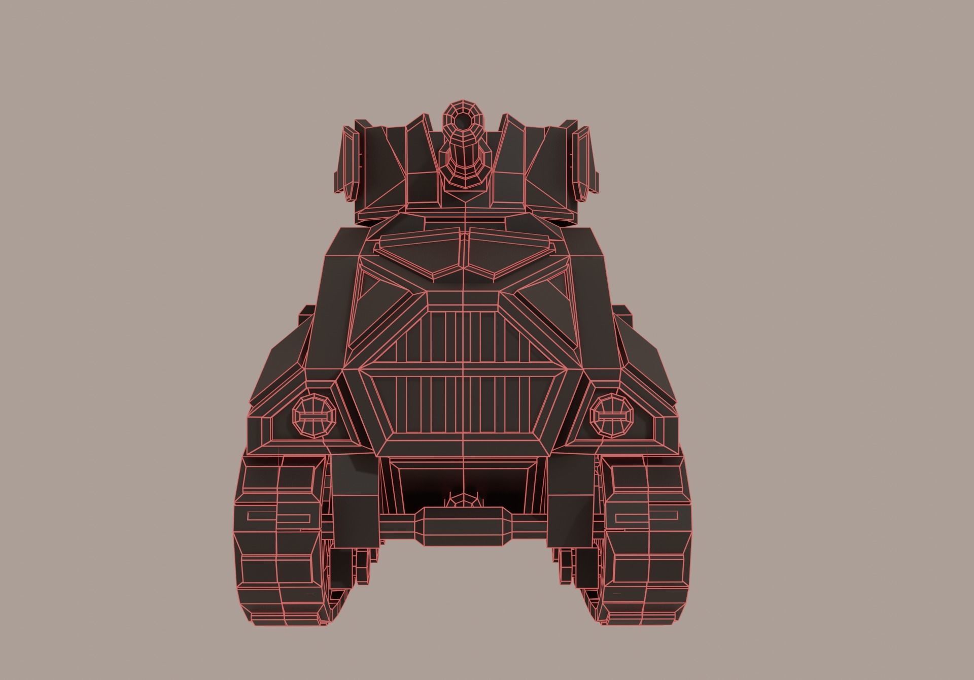 3D model Low-poly sci-fi heavy tank VR / AR / low-poly | CGTrader