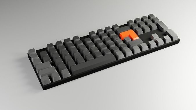 3D model Keyboard With No Text 3D Model VR / AR / low-poly | CGTrader