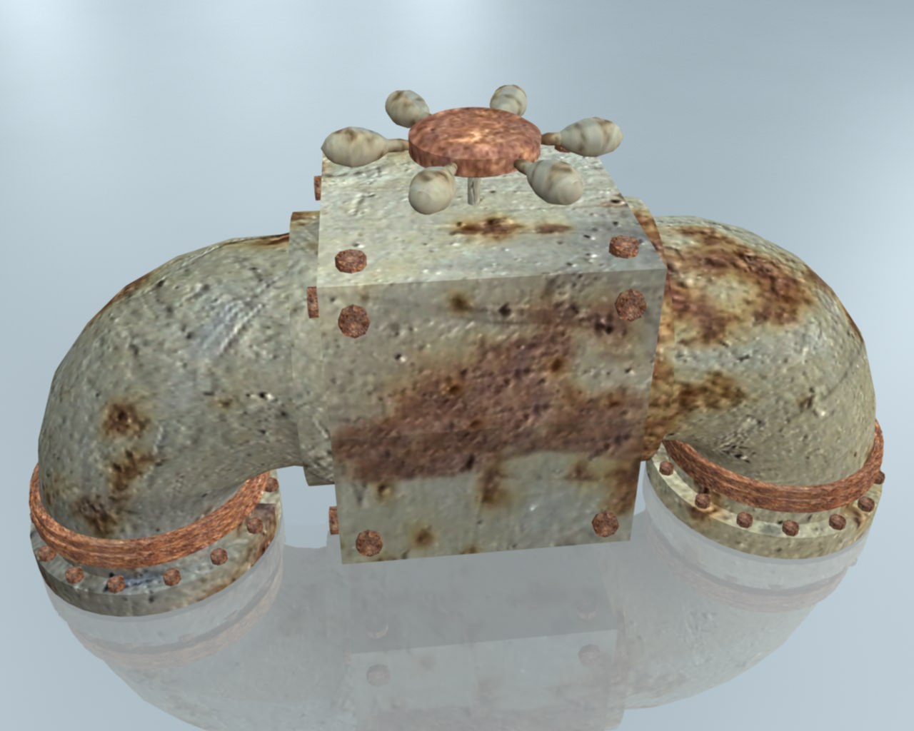 Rusted Pipe 001 3D model | CGTrader