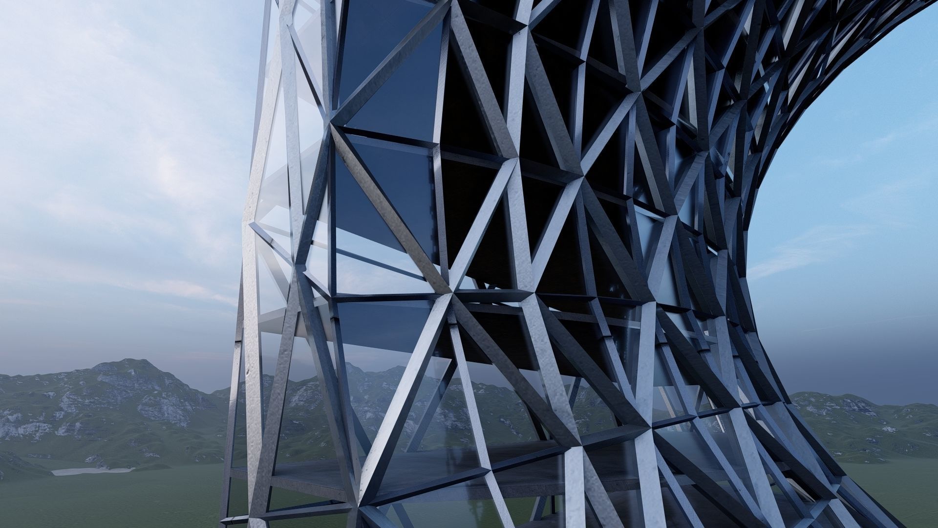 Future building 04 3D model | CGTrader