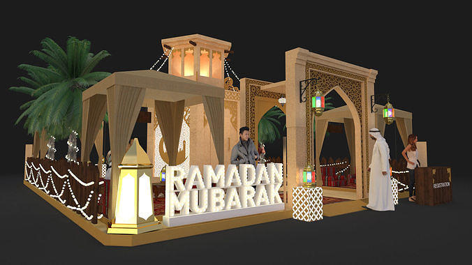 Ramadan Mall Decoration 3D model | CGTrader