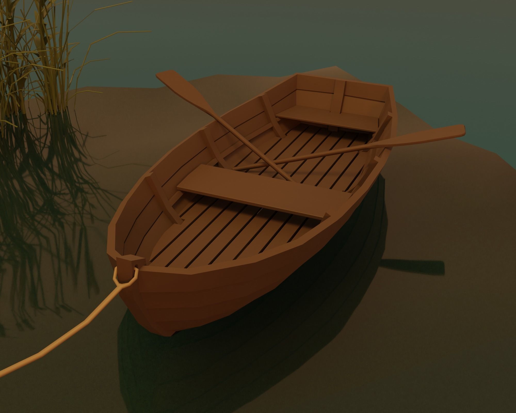 3D model Lake VR / AR / low-poly | CGTrader