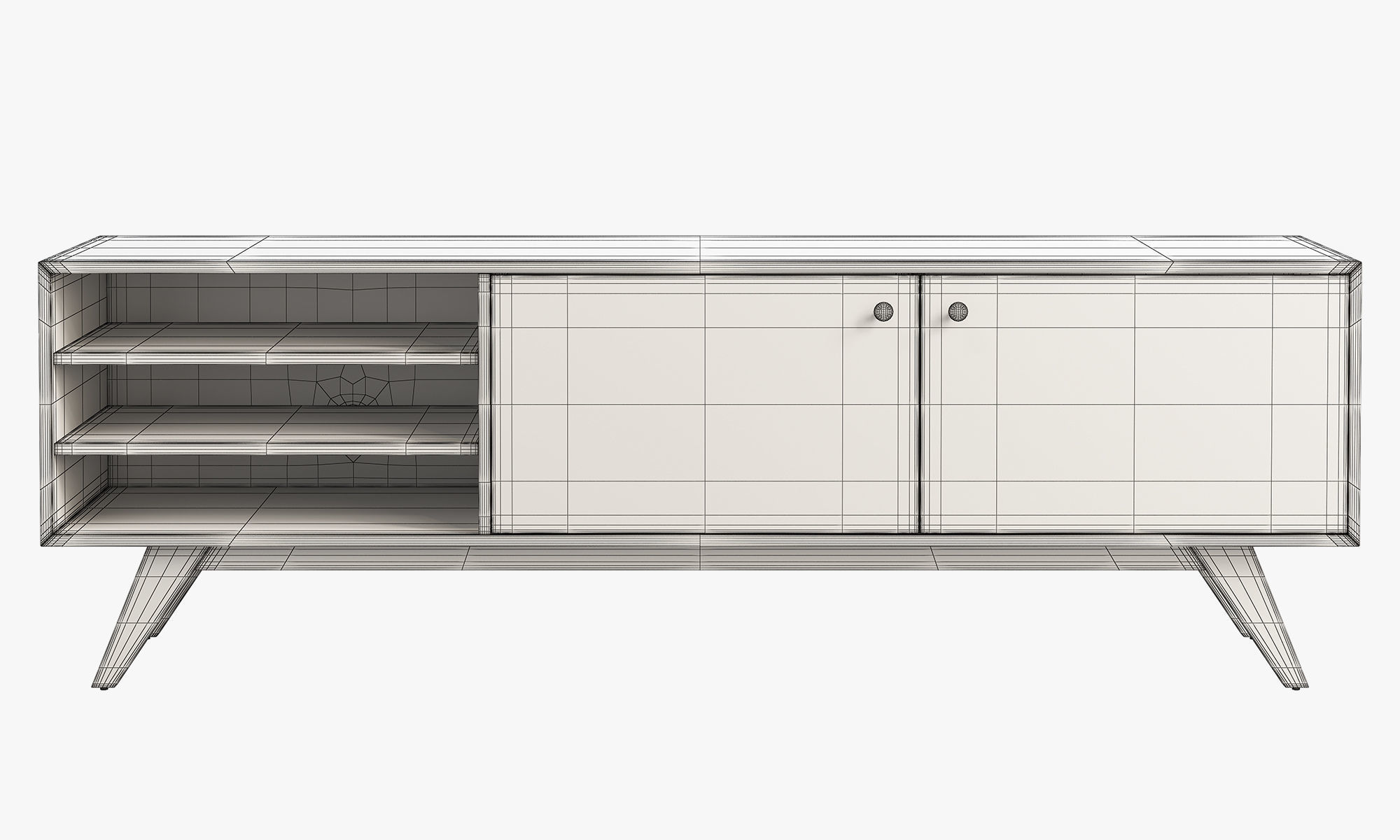 Joybird Auden Media Consoles 3D model | CGTrader