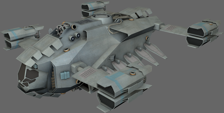 3D model Dropship MS VR / AR / low-poly | CGTrader