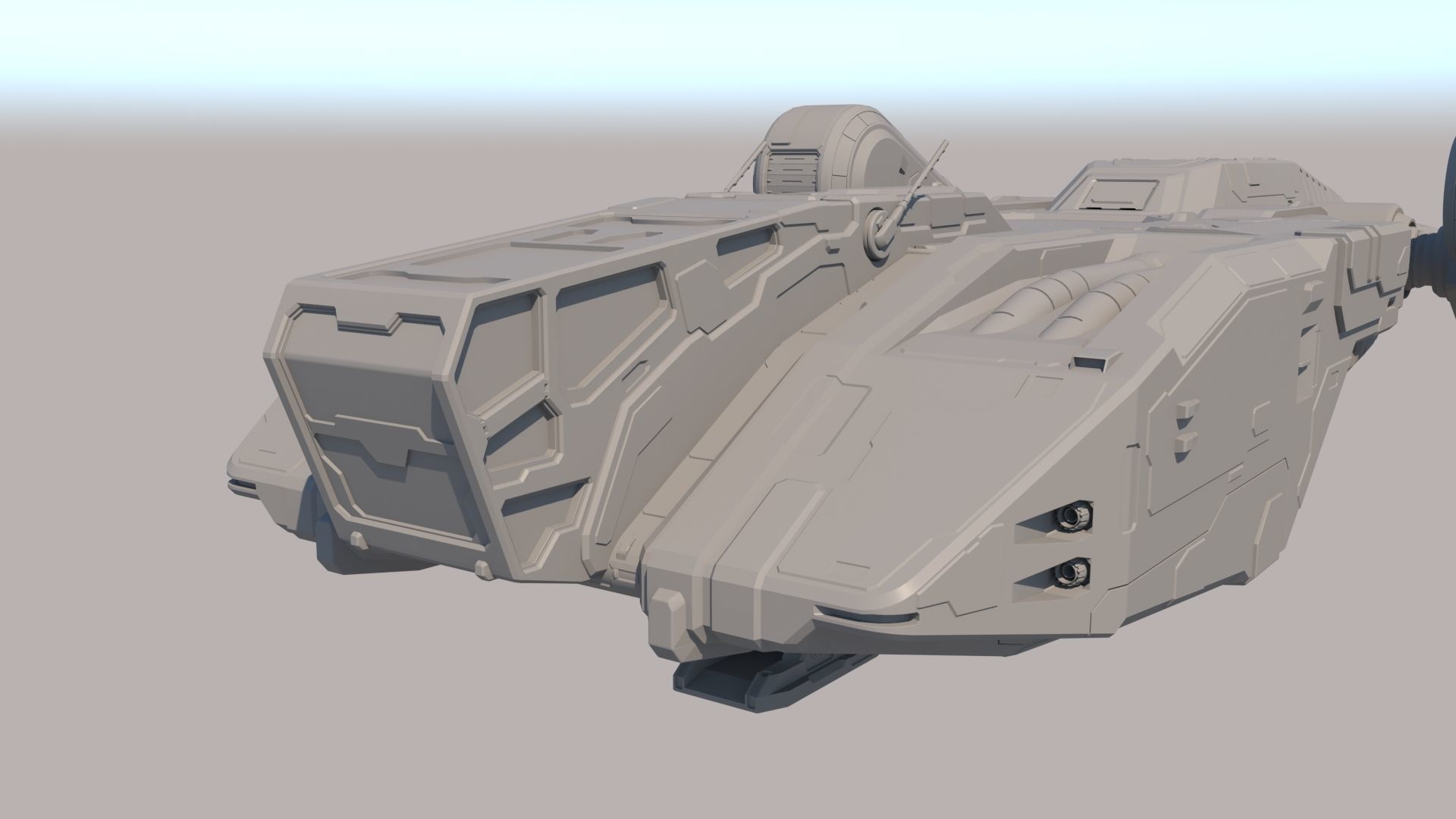 Sci Fi Dropship 3D model | CGTrader