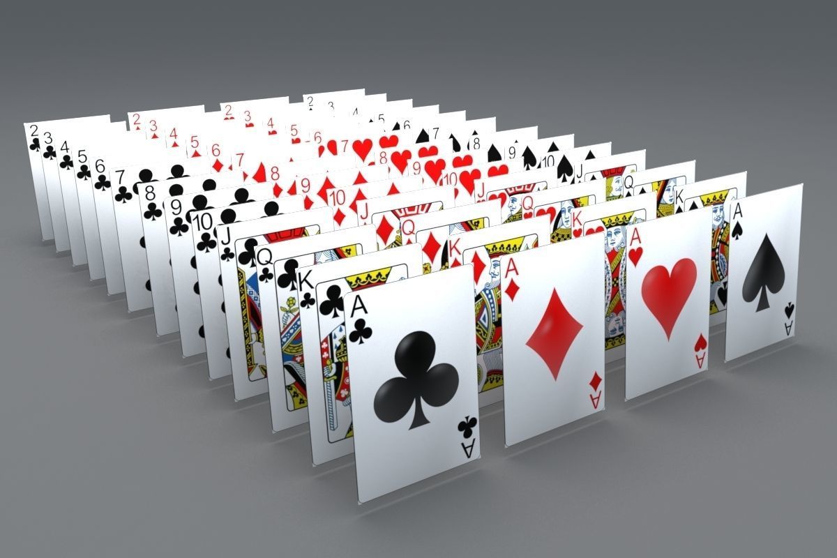 Card Deck 3D low-poly | CGTrader
