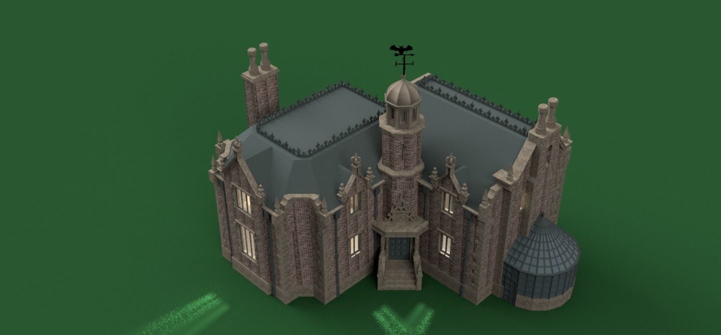 Haunted Mansion Magic Kingdom Replica 3D model 3D printable | CGTrader