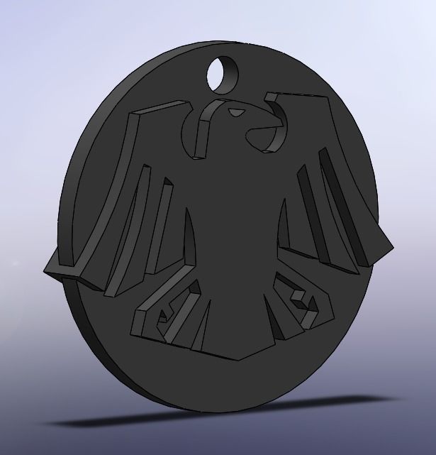 Raven Badge free 3D model 3D printable | CGTrader