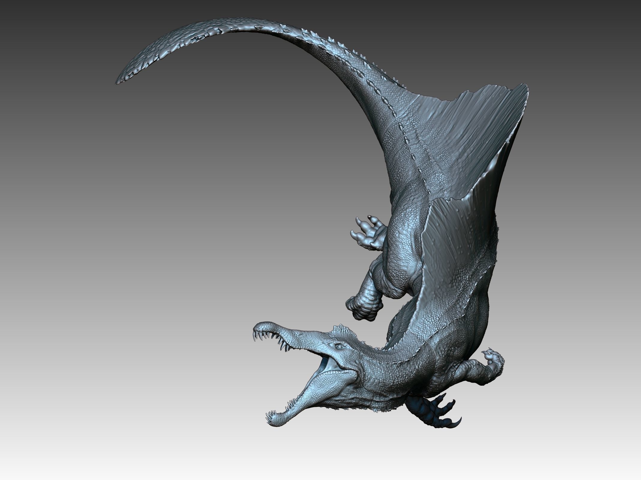 SPINOSAURUS 3D model 3D printable | CGTrader