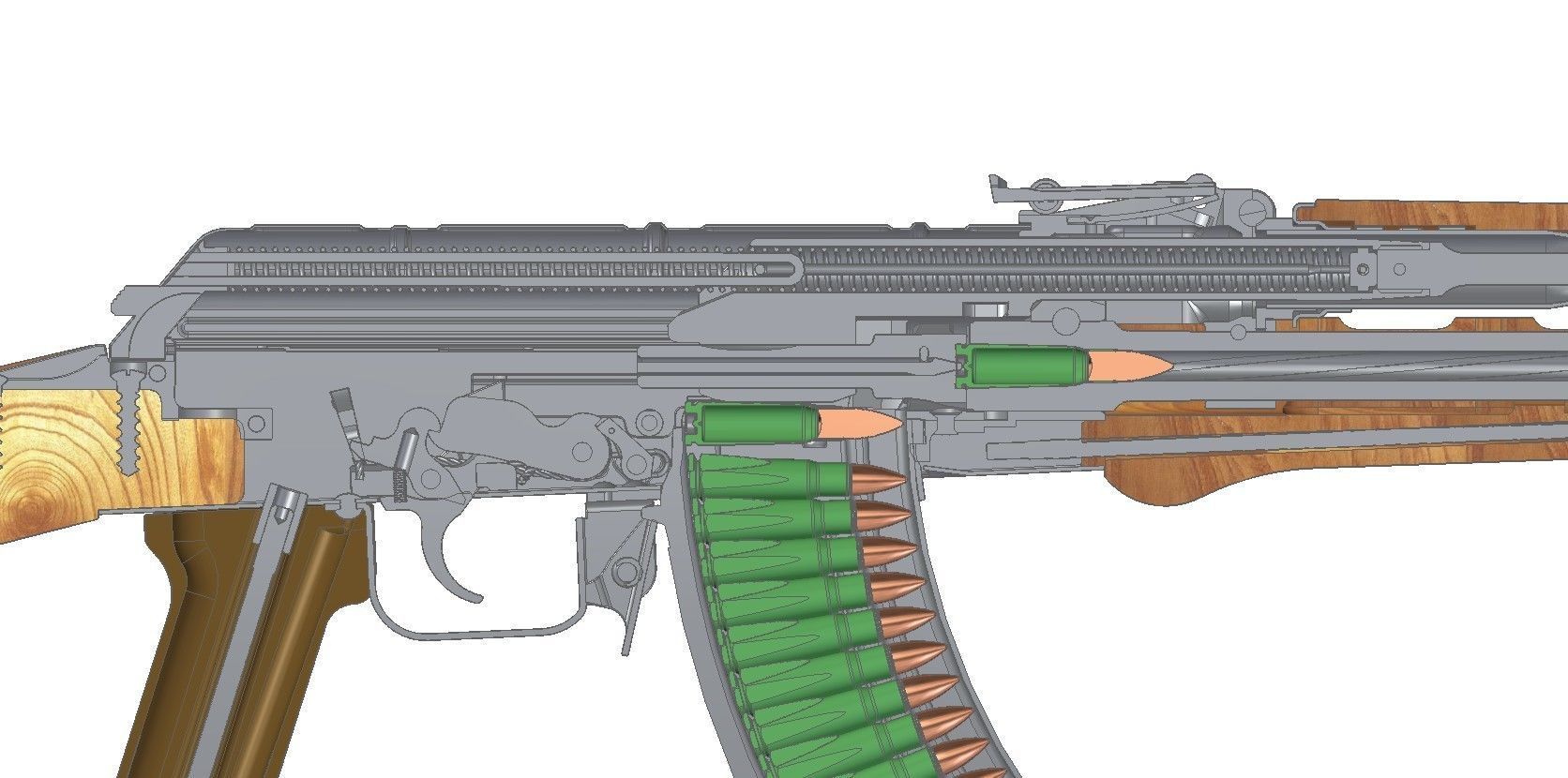 AKM 6P1 3D model | CGTrader
