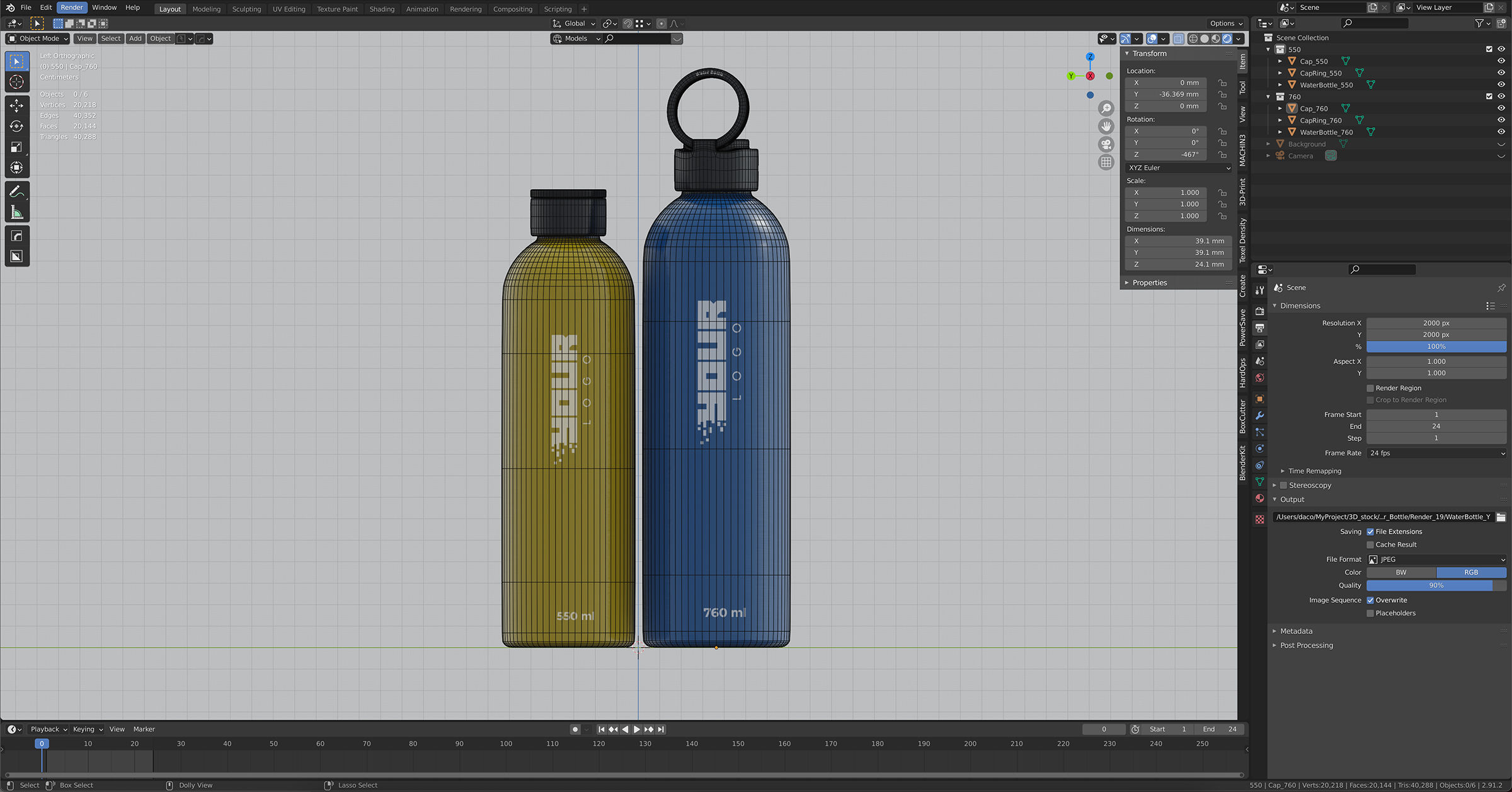 Water Bottle 3D model | CGTrader