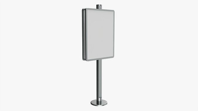 Advertising stand display mockup 01 3D model | CGTrader