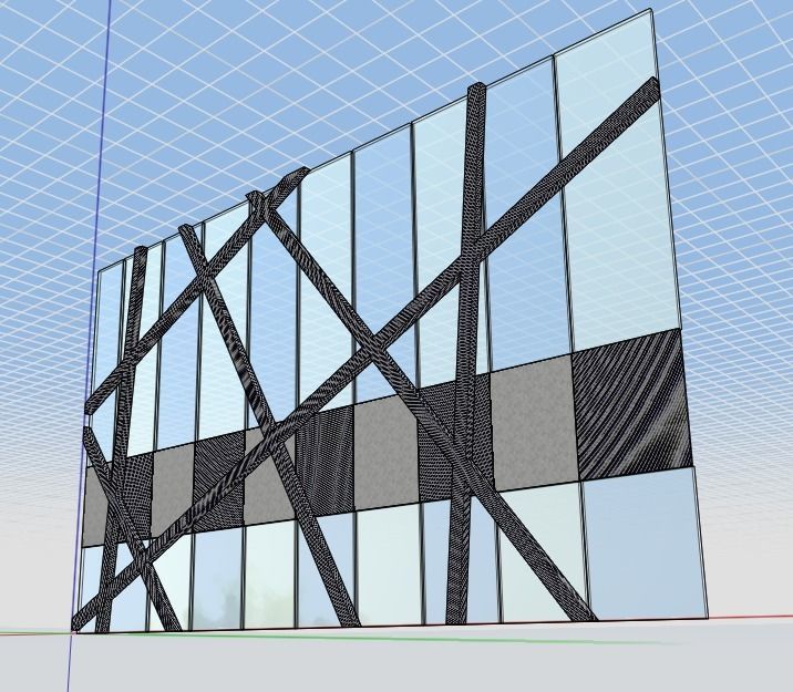 curtain wall free 3D model | CGTrader
