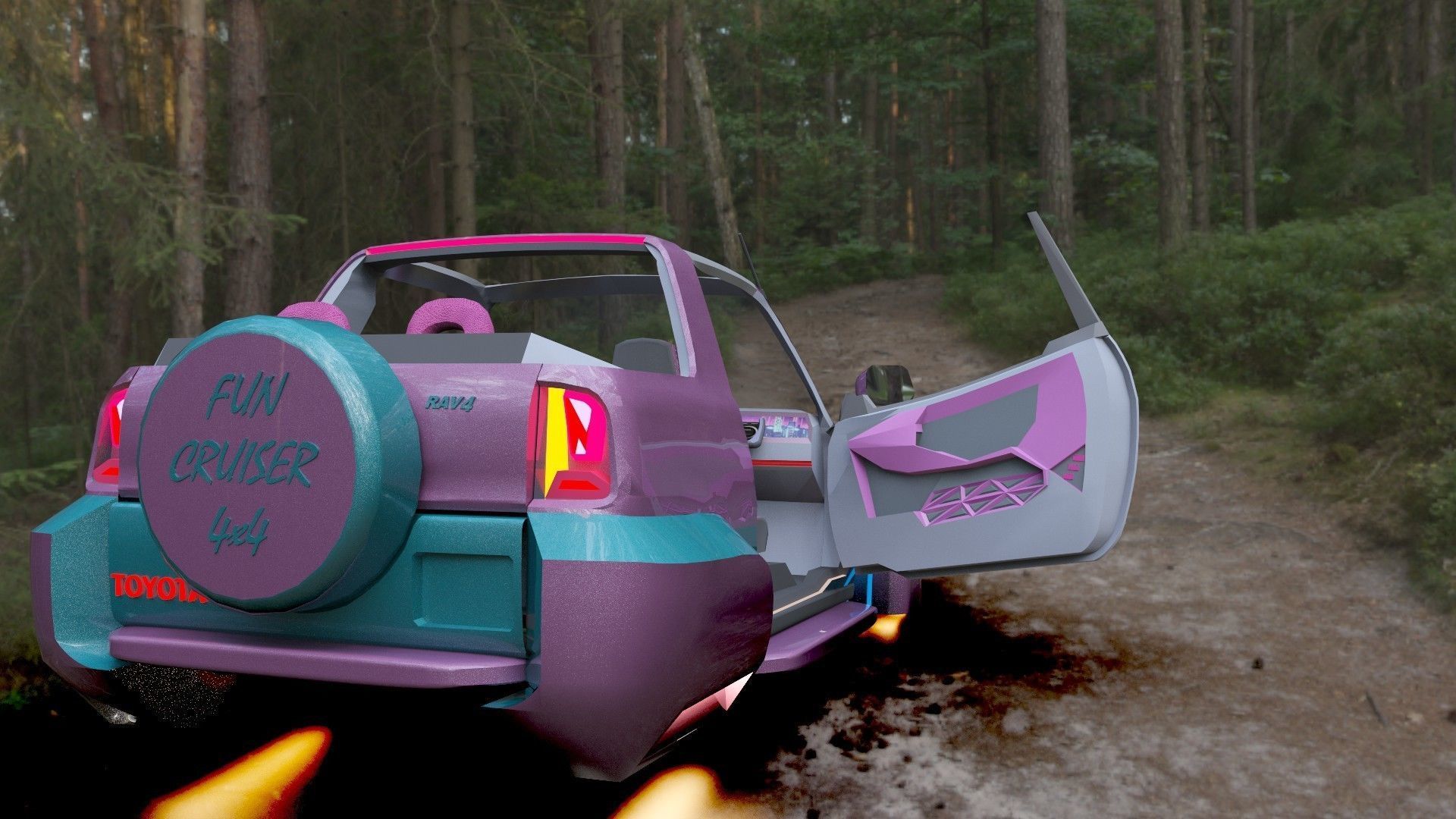 Toyota RAV4 Cabrio 98 VLE 2048 3D model | CGTrader