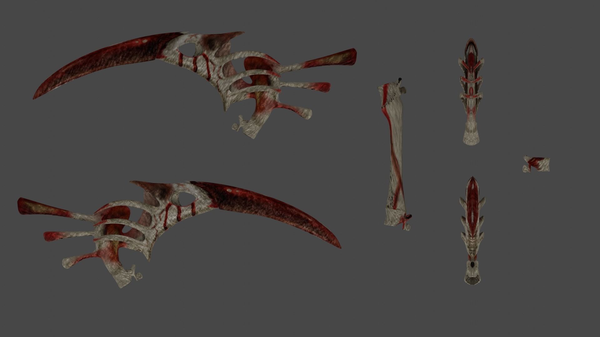 3D model Bone Scythe VR / AR / low-poly | CGTrader