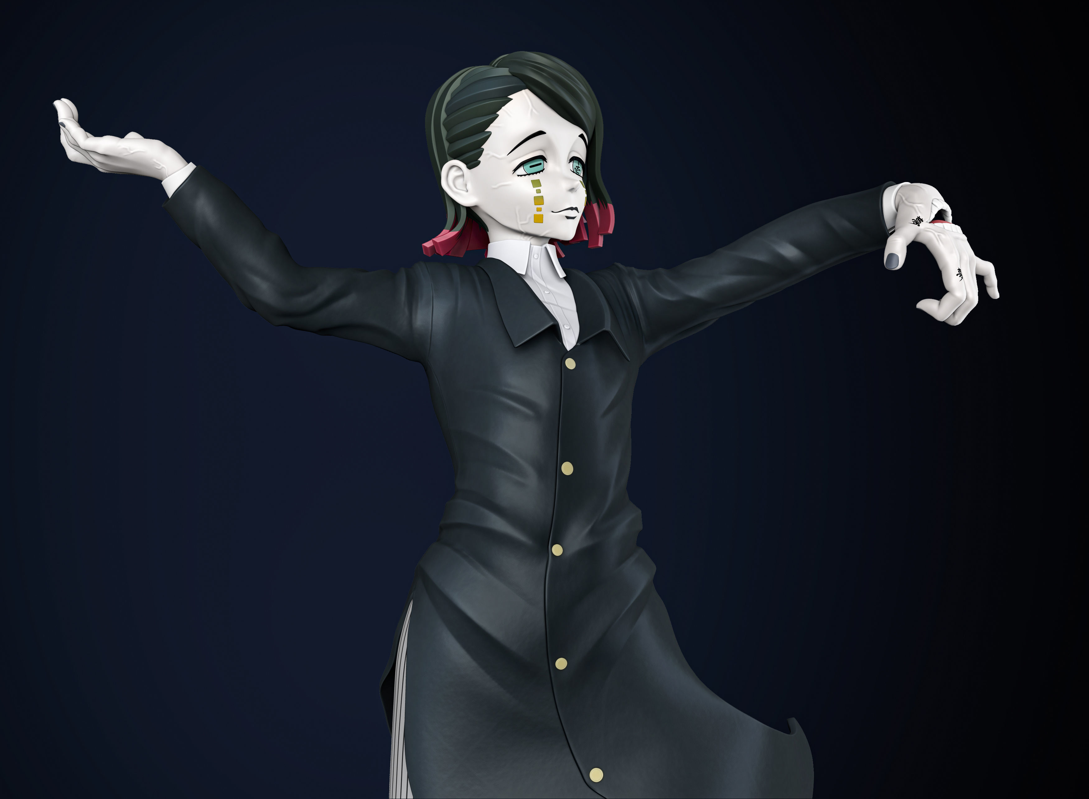 Enmu - Demon Slayer 3D model 3D printable | CGTrader