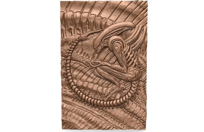 Alien CNC 3D model 3D printable | CGTrader