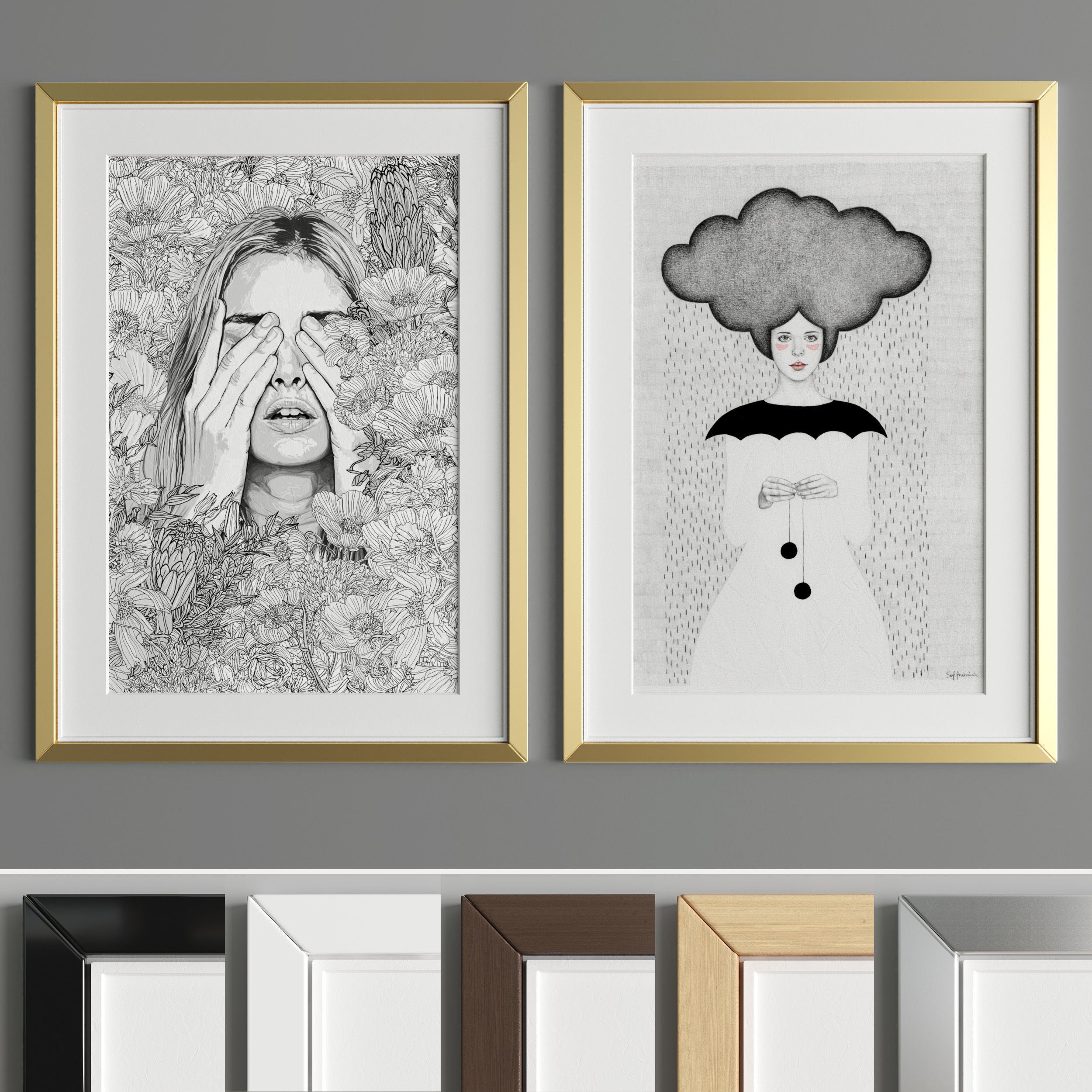 3D model Art Frame A63 VR / AR / low-poly | CGTrader