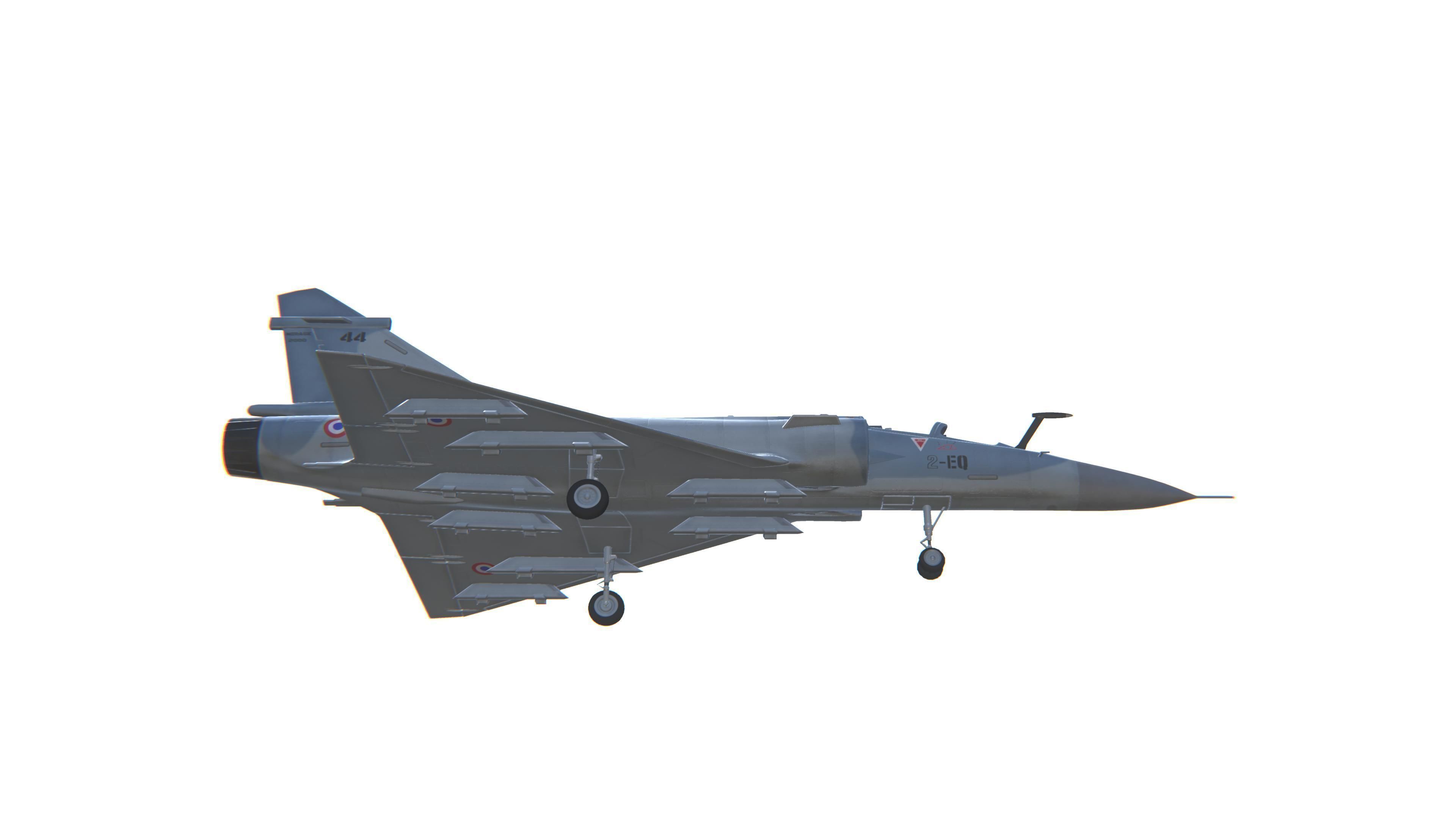 3D model Mirage 2000 Jet Fighter Aircraft VR / AR / low-poly | CGTrader