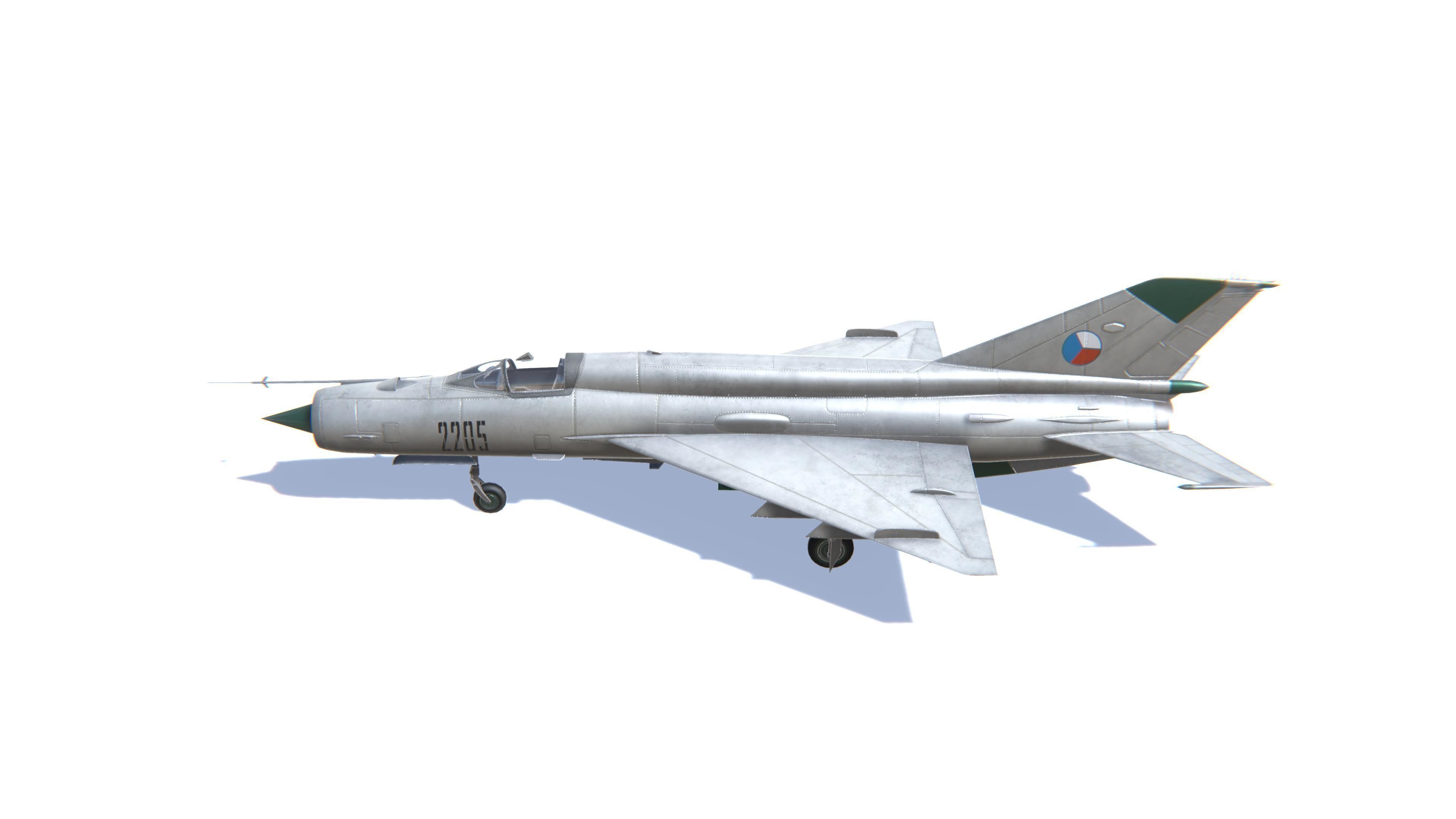 3D model MIG-21 Fishbed Jet Fighter Aircraft VR / AR / low-poly | CGTrader