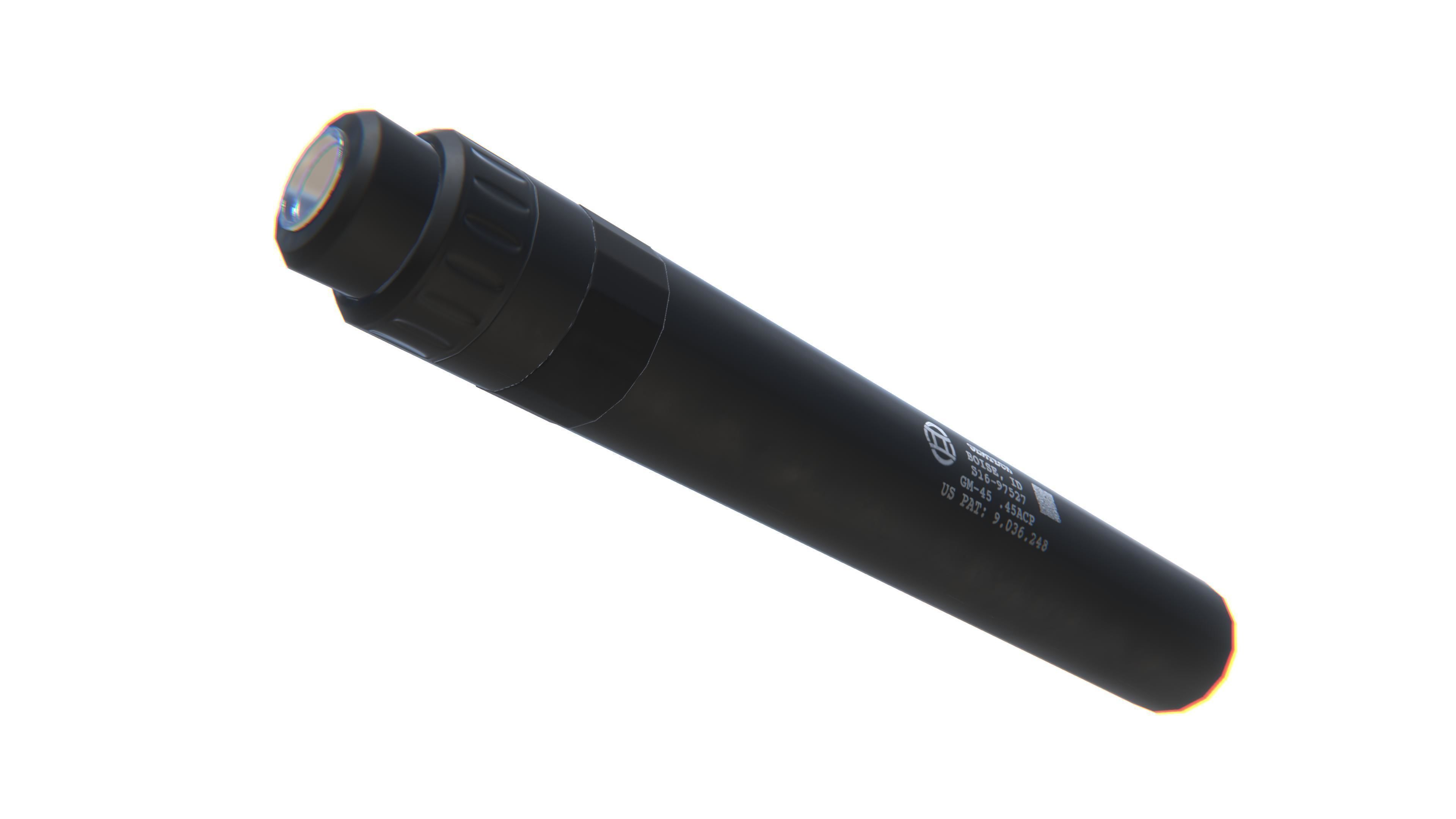 3D model Tactical Silencer 45 ACP 9MM VR / AR / low-poly | CGTrader