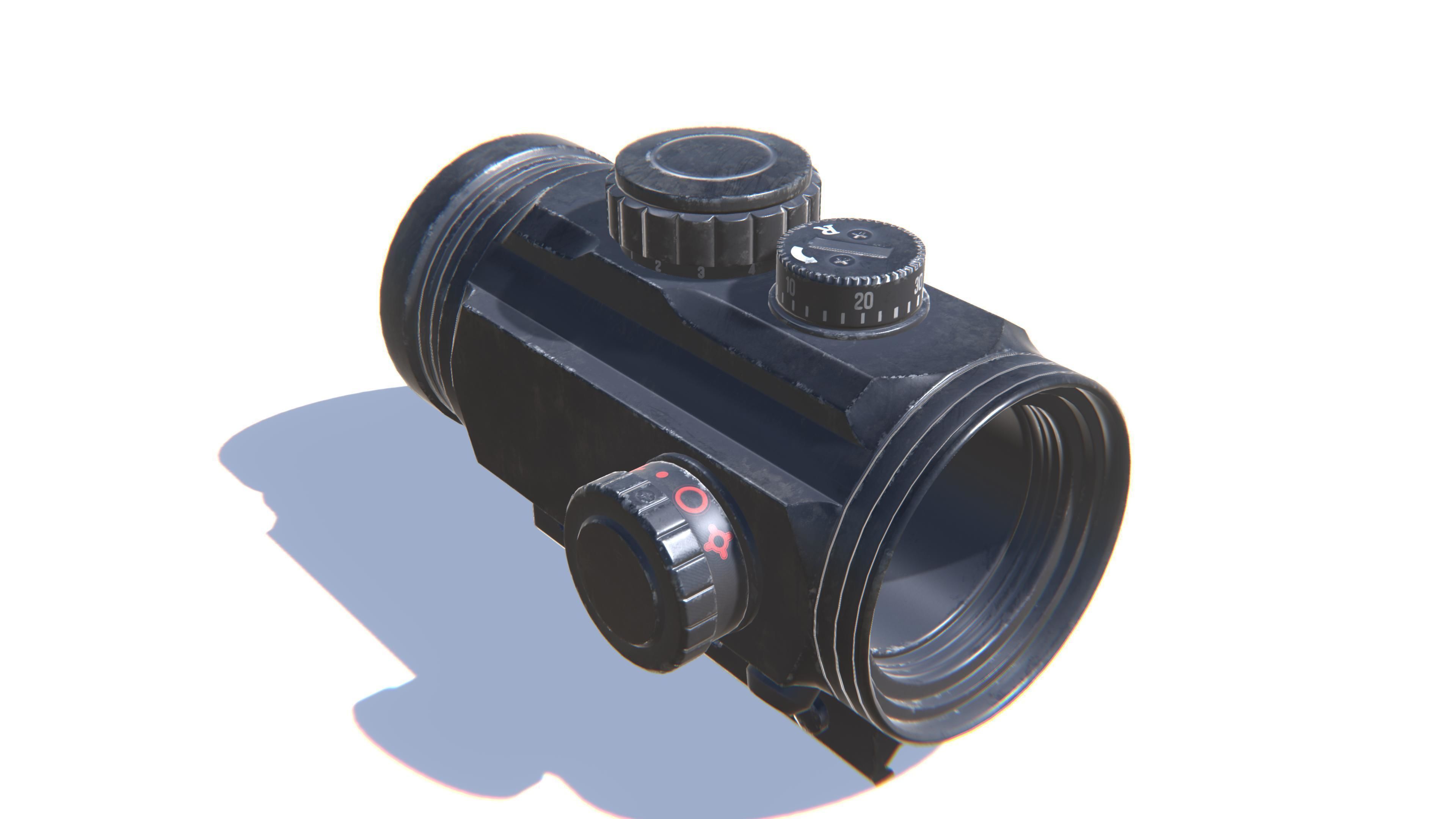 3D model Tactical Collimator Sight 1 VR / AR / low-poly | CGTrader