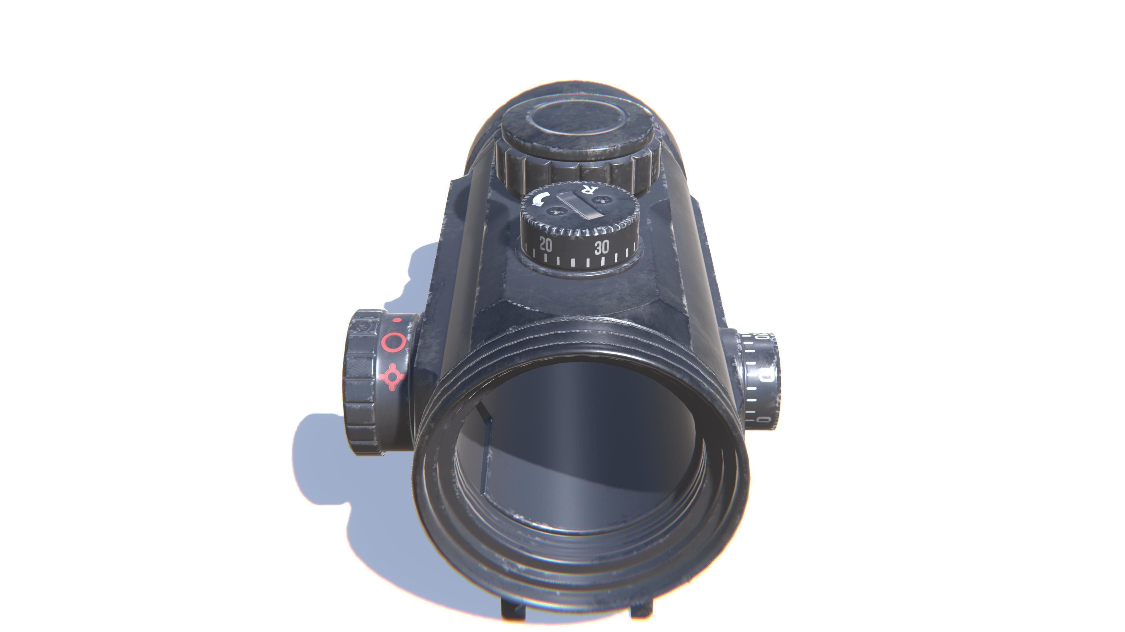 3D model Tactical Collimator Sight 1 VR / AR / low-poly | CGTrader