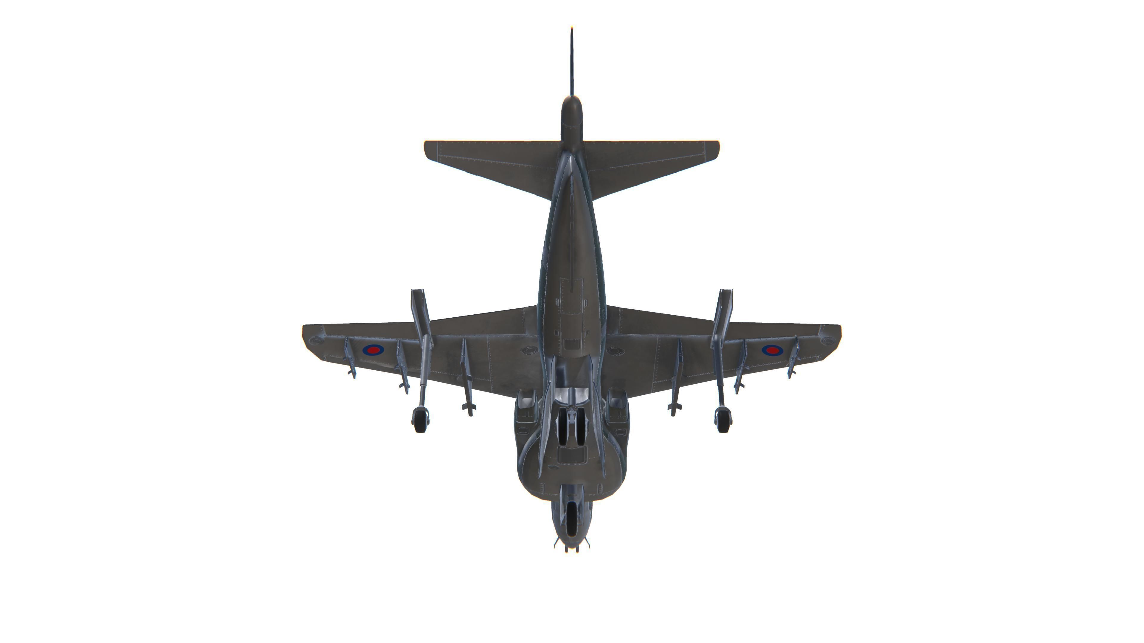 3D model Harrier II Jet Fighter Aircraft VR / AR / low-poly | CGTrader