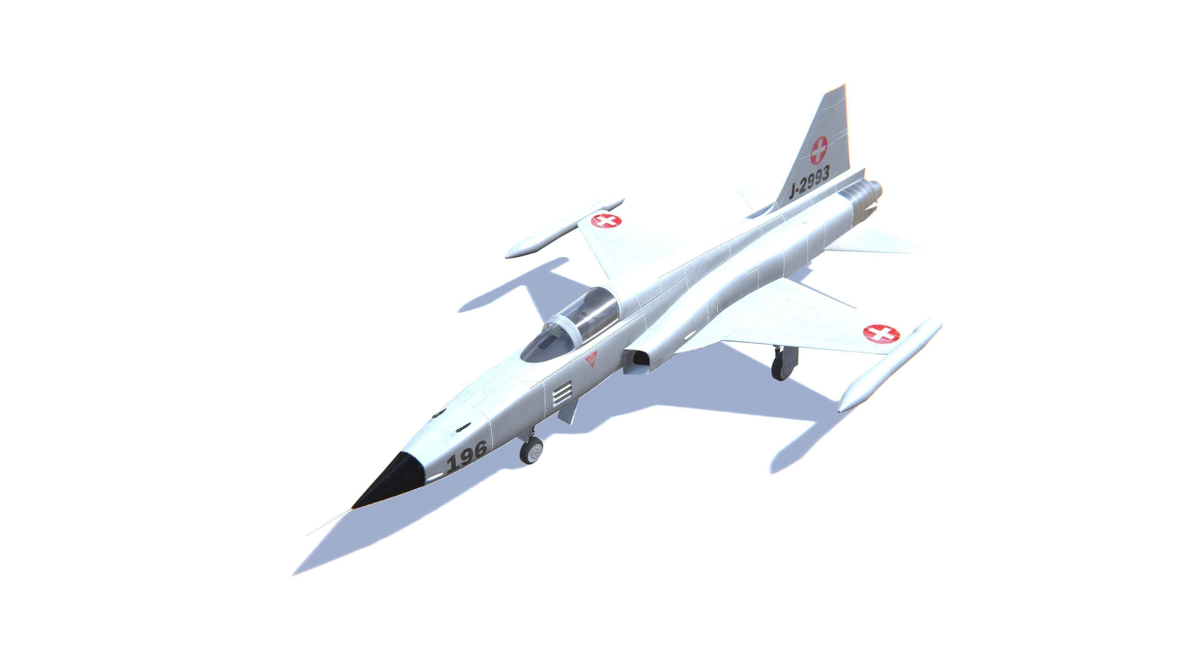 3D model F-5 Tiger II VR / AR / low-poly | CGTrader