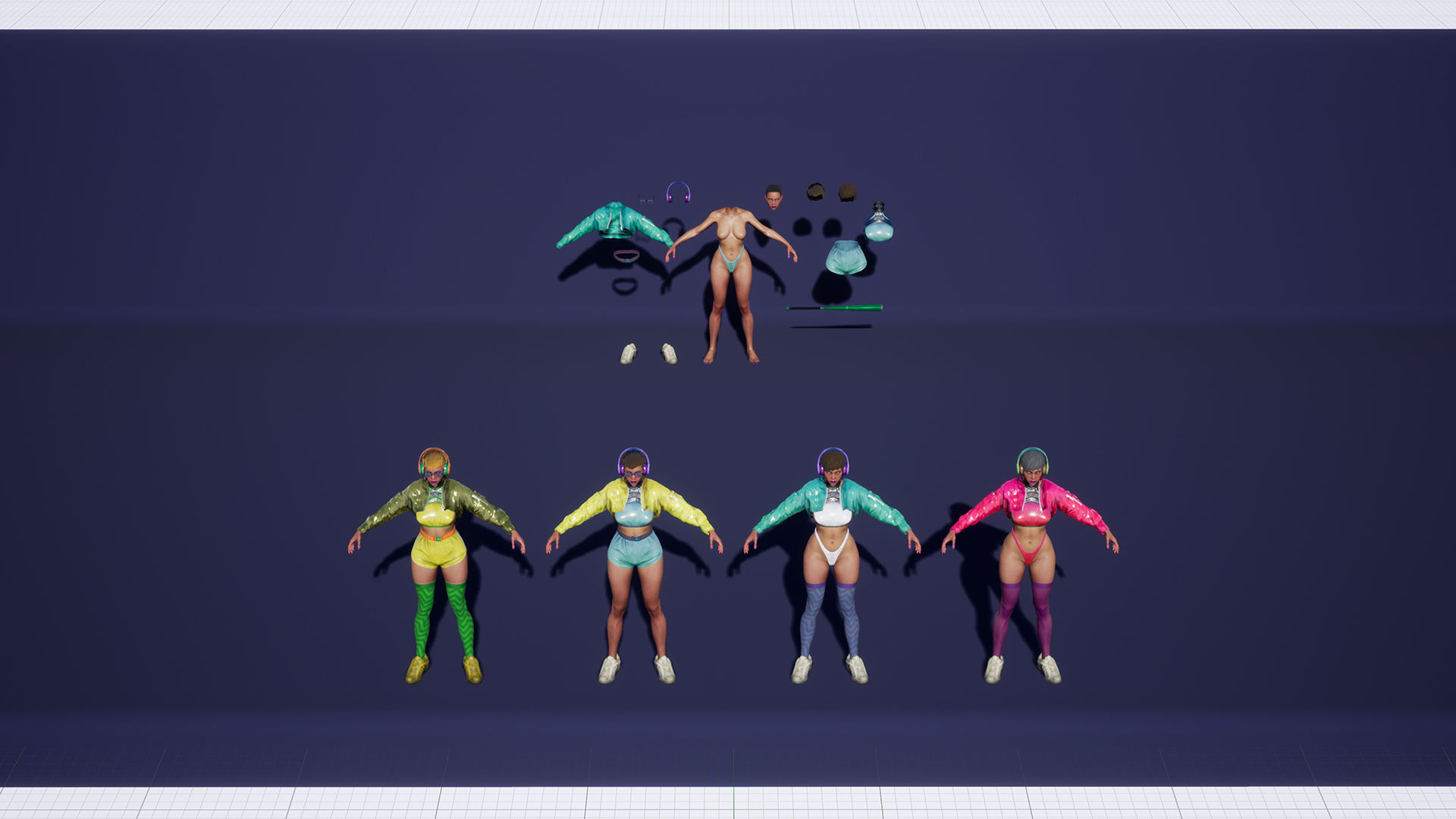 3D model Fighting Girl 2 VR / AR / low-poly | CGTrader