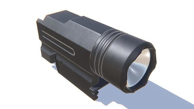 3D model Tactical Flashlight VR / AR / low-poly | CGTrader