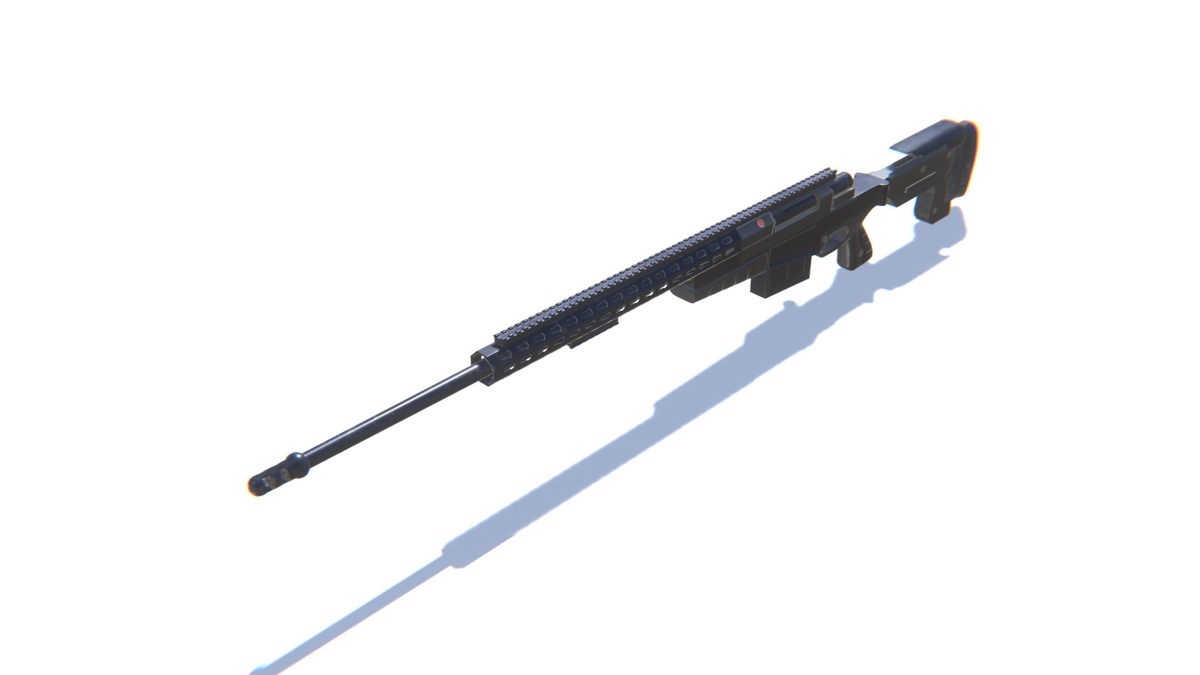 3D model Sniper Rifle AX50 VR / AR / low-poly | CGTrader