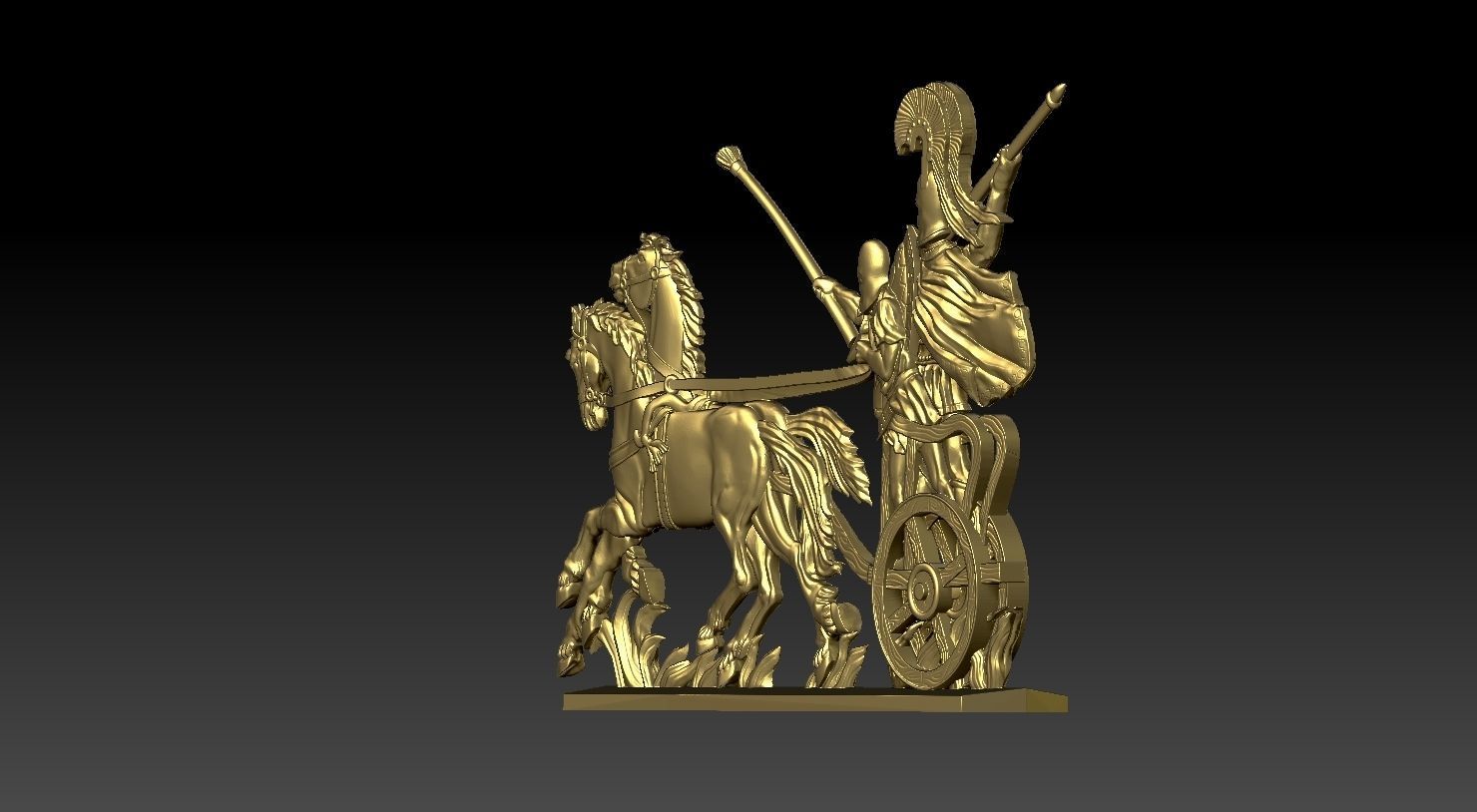 greek chariot 3D model 3D printable | CGTrader