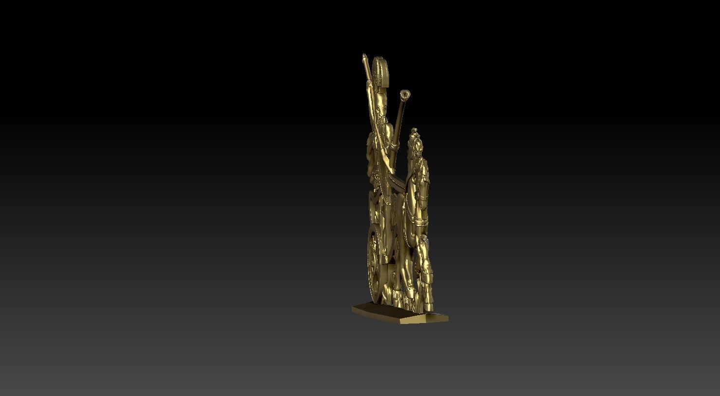 greek chariot 3D model 3D printable | CGTrader