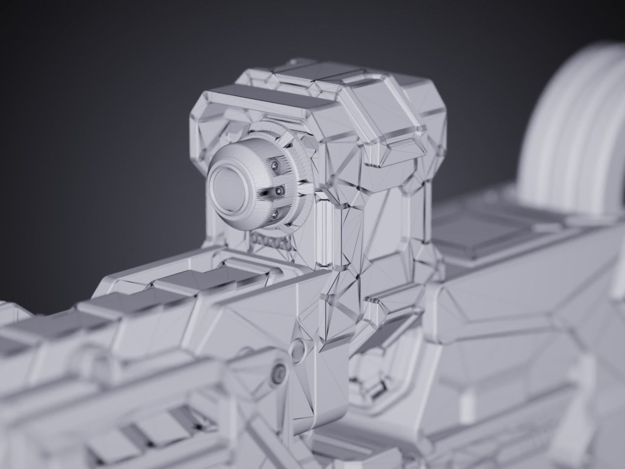 3D model Sci-fi LMG Gun VR / AR / low-poly | CGTrader