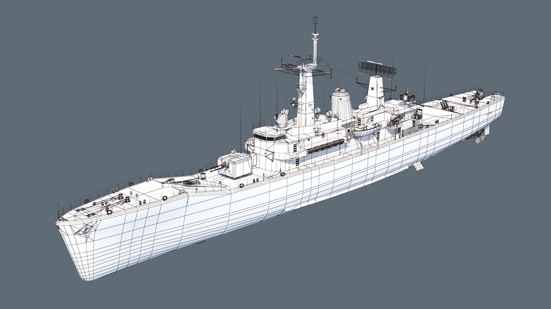 Leander class frigate 3D model | CGTrader