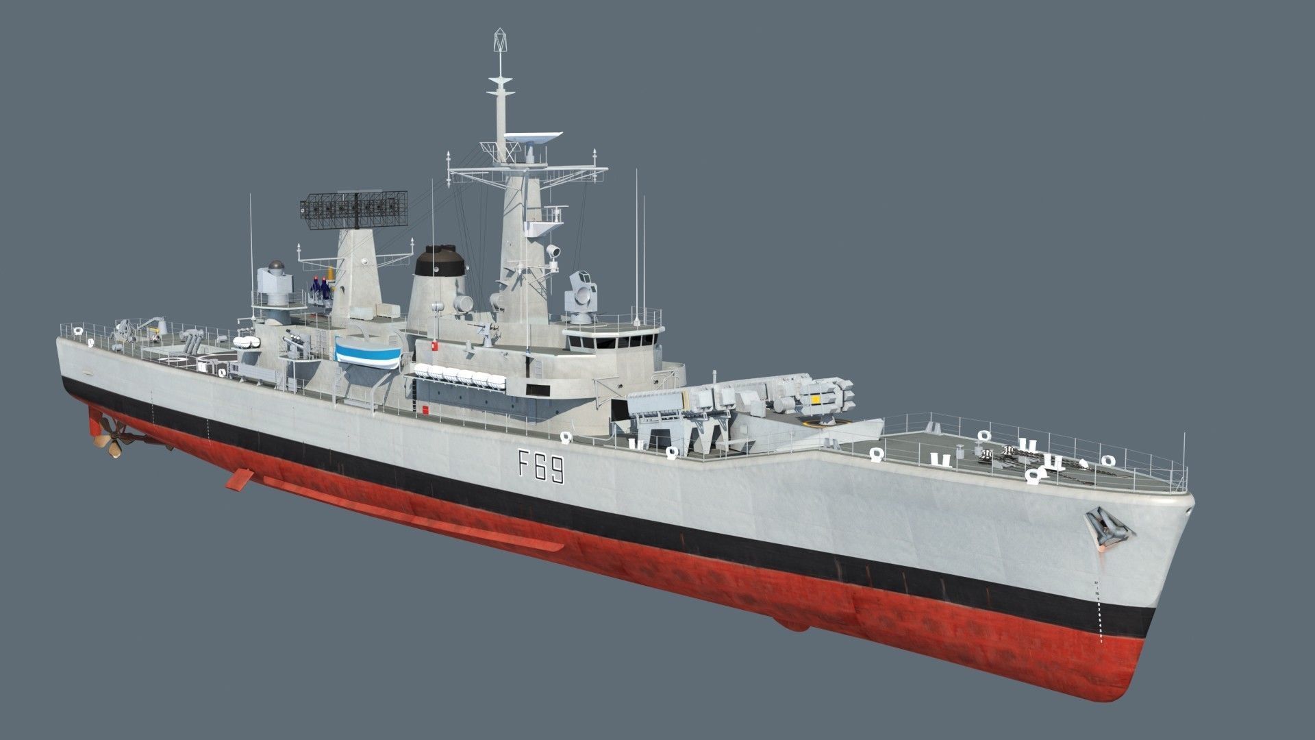 Leander class frigate 3D model | CGTrader