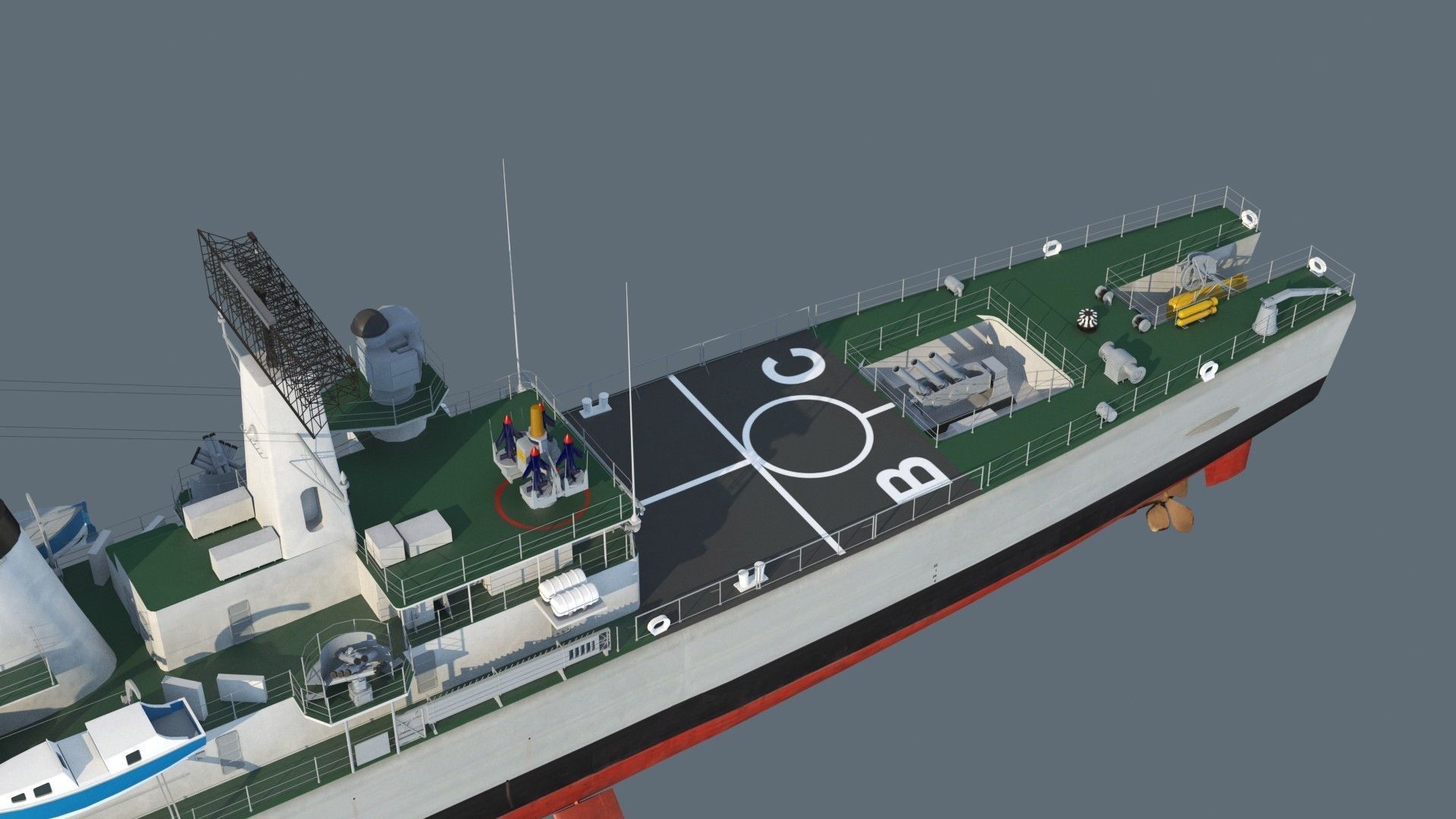 Leander class frigate 3D model | CGTrader