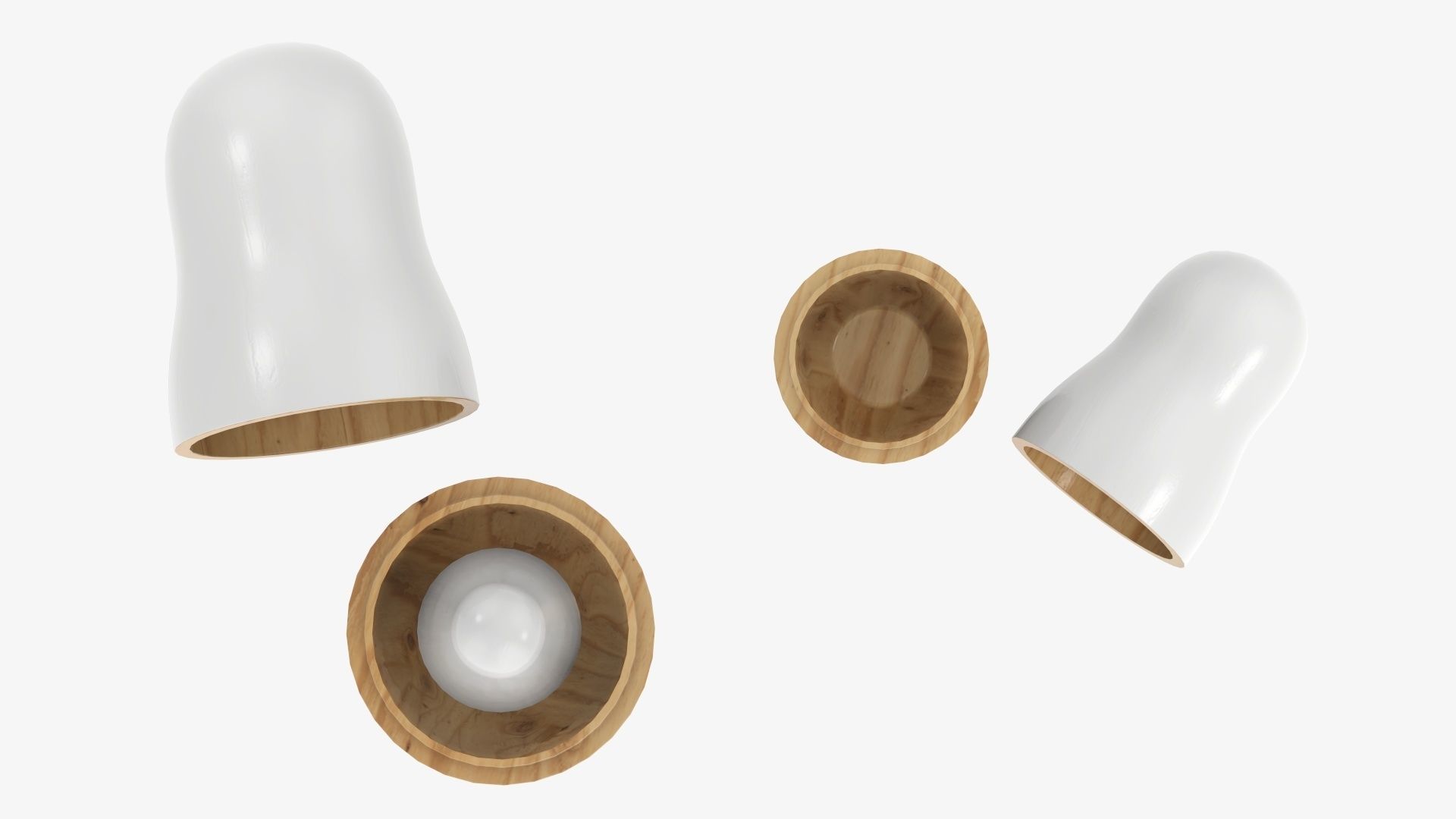 Nesting doll set Matryoshka open mockup 3D model | CGTrader