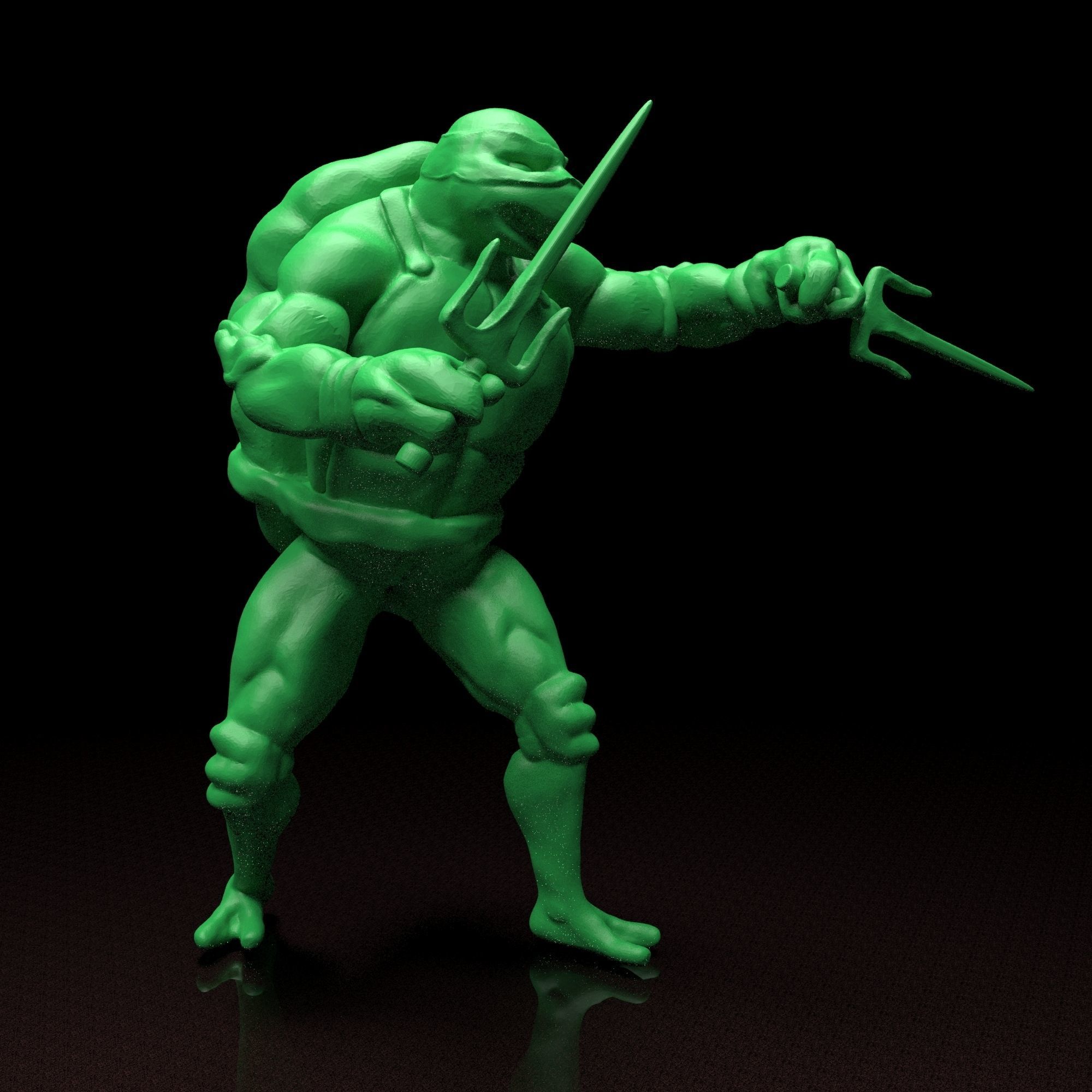 Raphael TMNT stl file 3d print model 3D model 3D printable | CGTrader