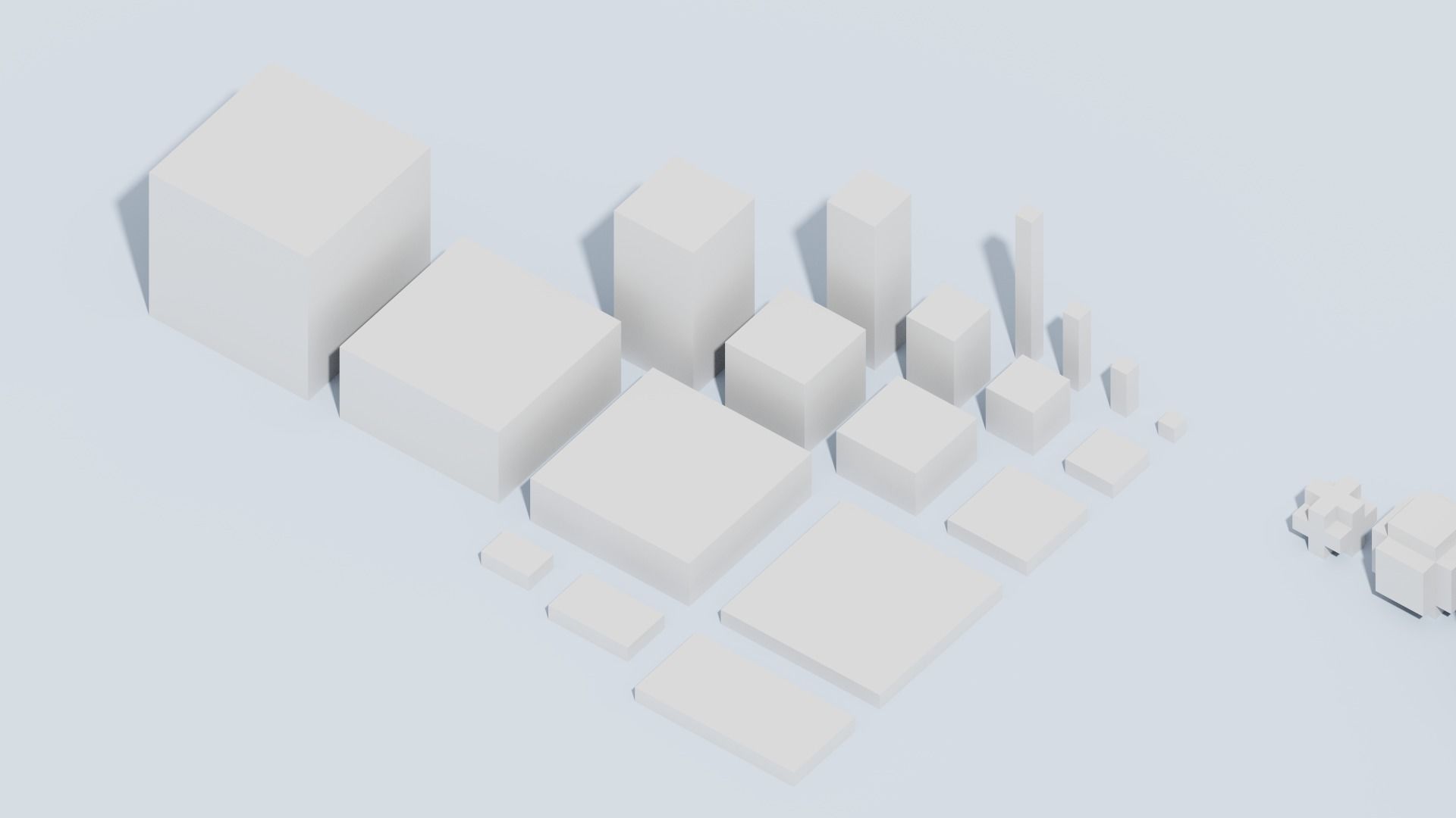 3D model Voxel Geometric Shapes VR / AR / low-poly | CGTrader