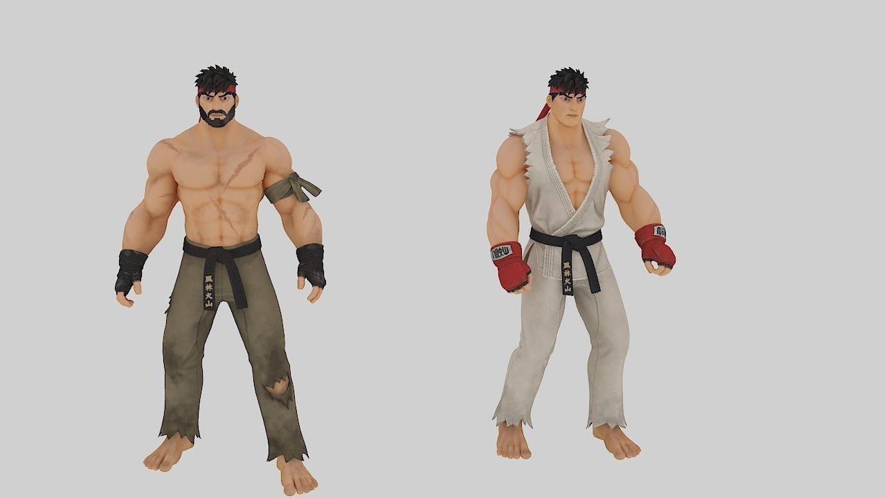 3D asset RYU street fighter | CGTrader