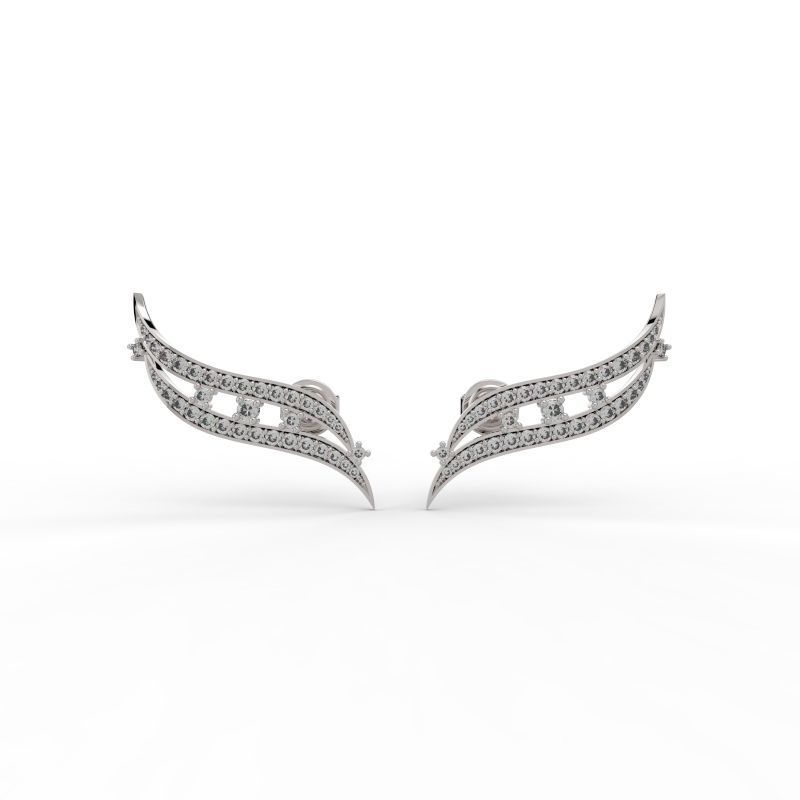 Slim Ear Cuff Earring 3D model 3D printable | CGTrader