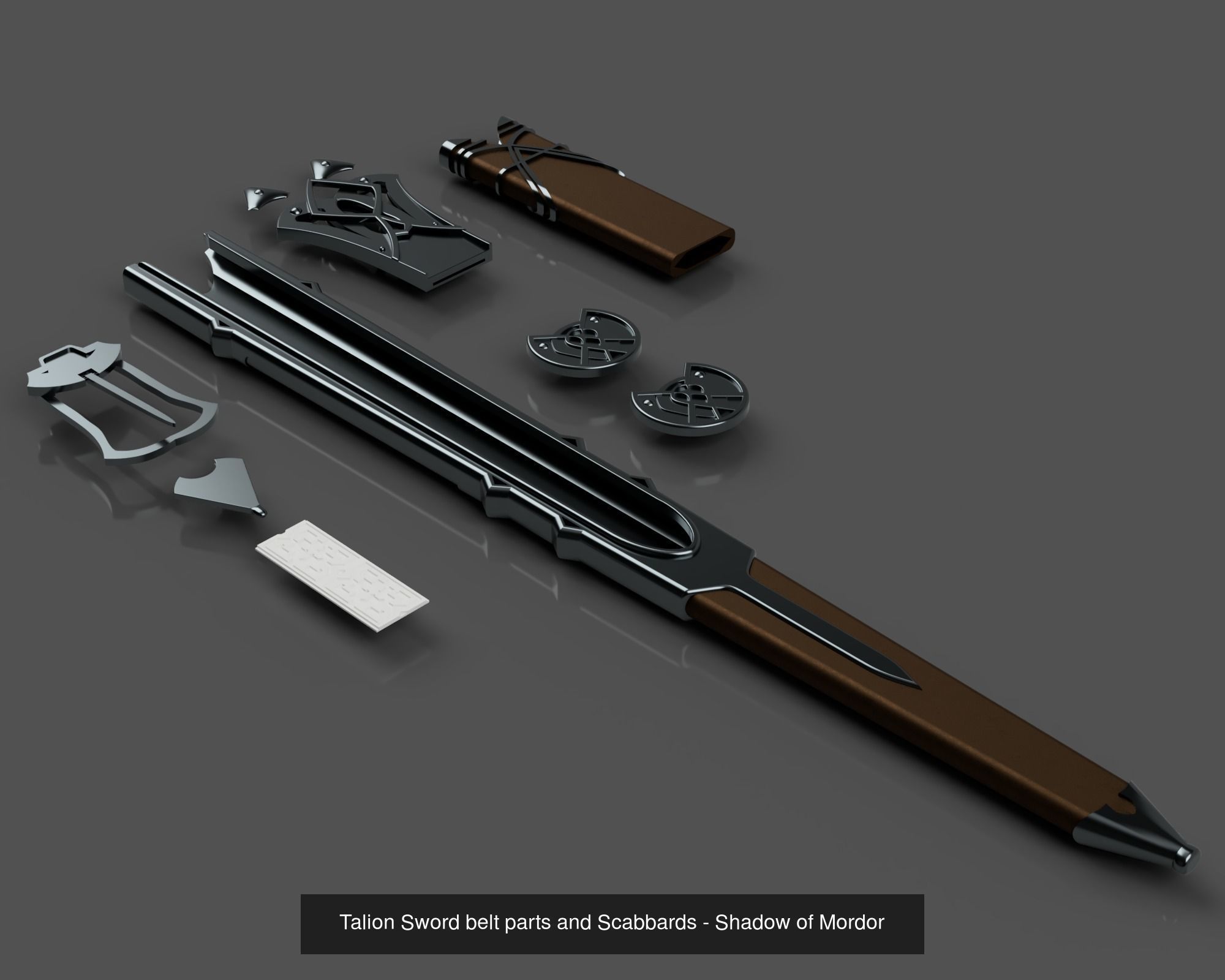 Shadow of Mordor Swords and Scabbards 3D printable 3D Model Collection ...