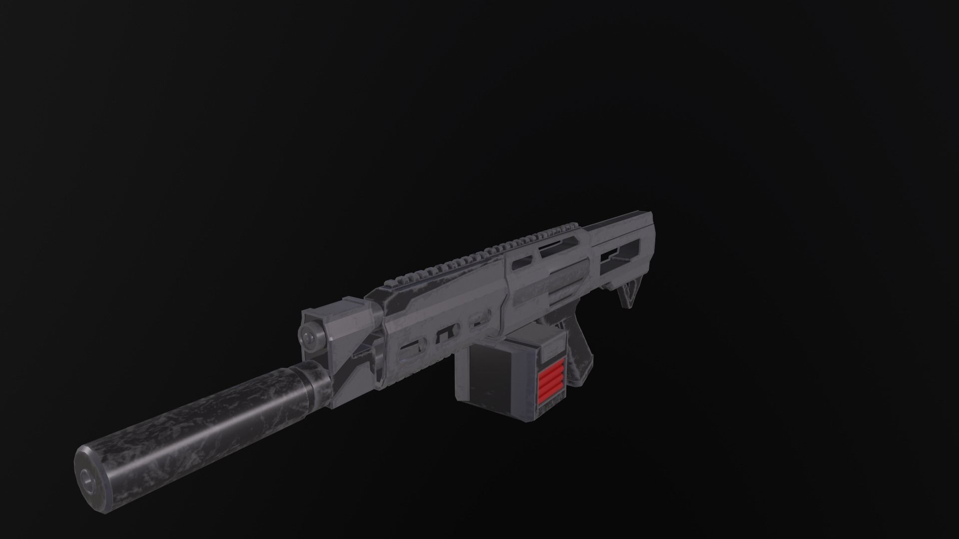 3D model MachineGun of the Future VR / AR / low-poly | CGTrader