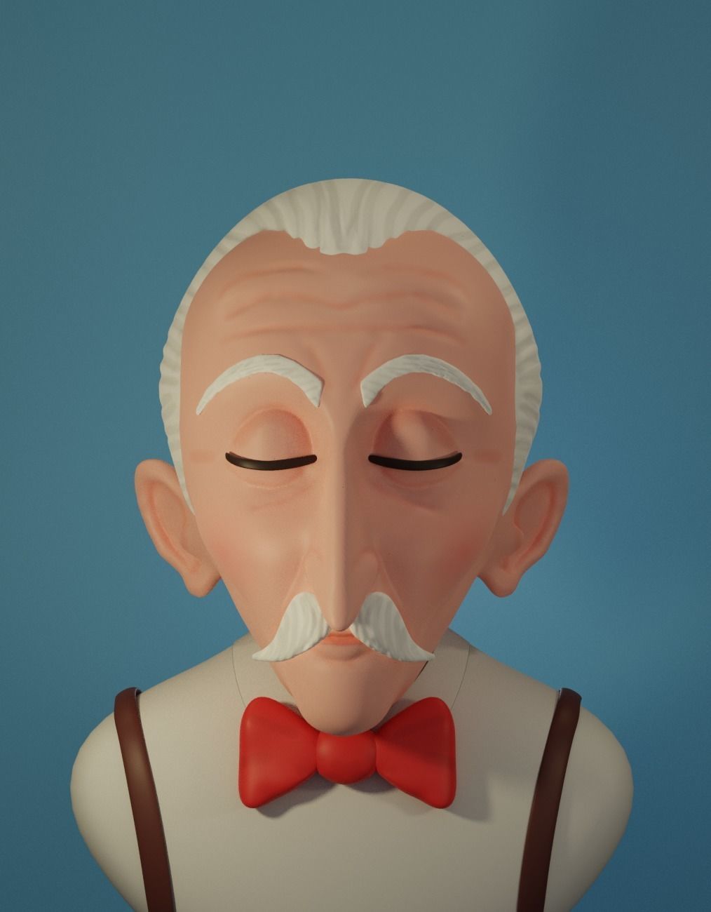 Old man free 3D model | CGTrader