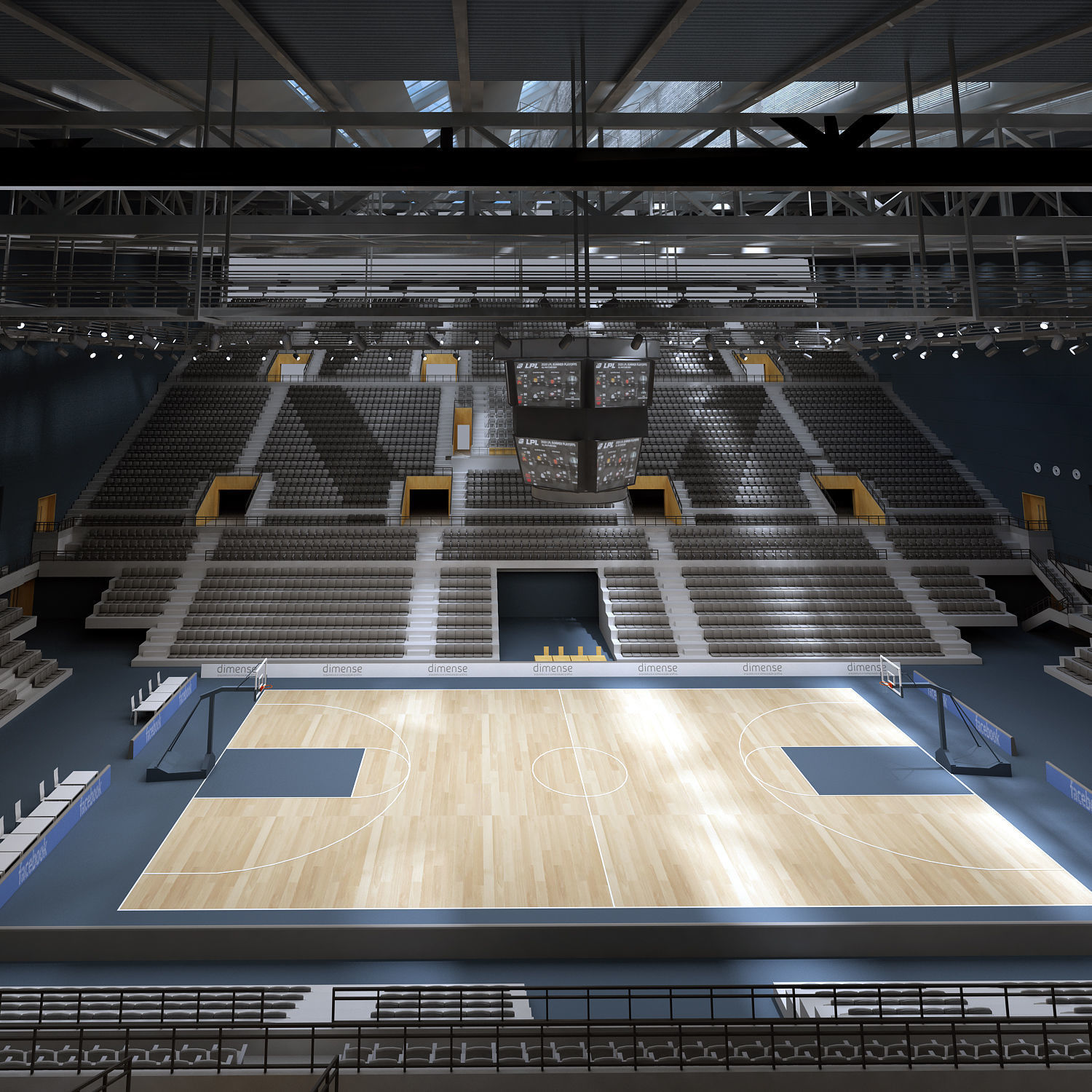 basketball stadium 3D model | CGTrader