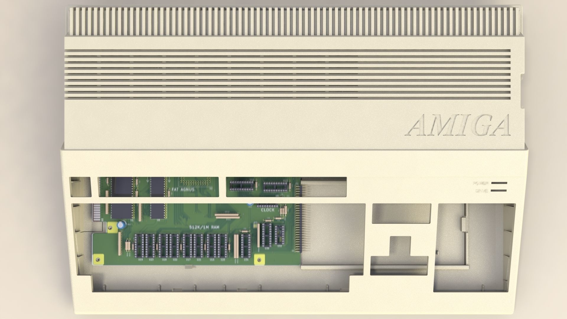 Commodore Amiga 500 3d printed enclosure 3D model 3D printable | CGTrader